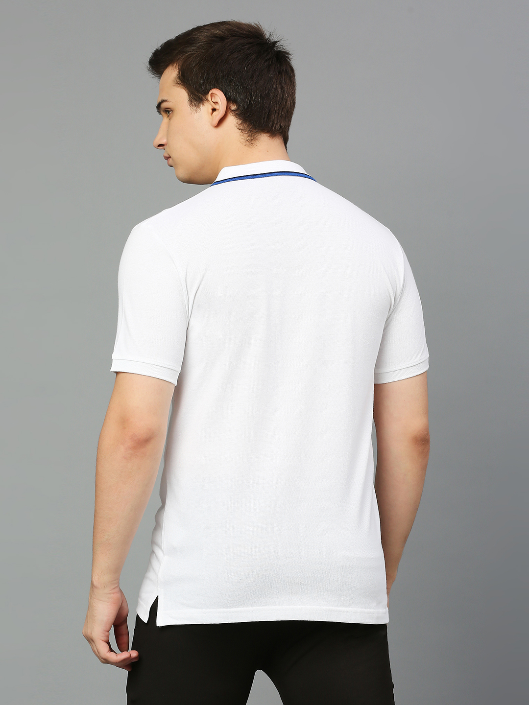 Buy Official ICC CWC-23 Team India Black and White Polo Collar T-Shirt ...