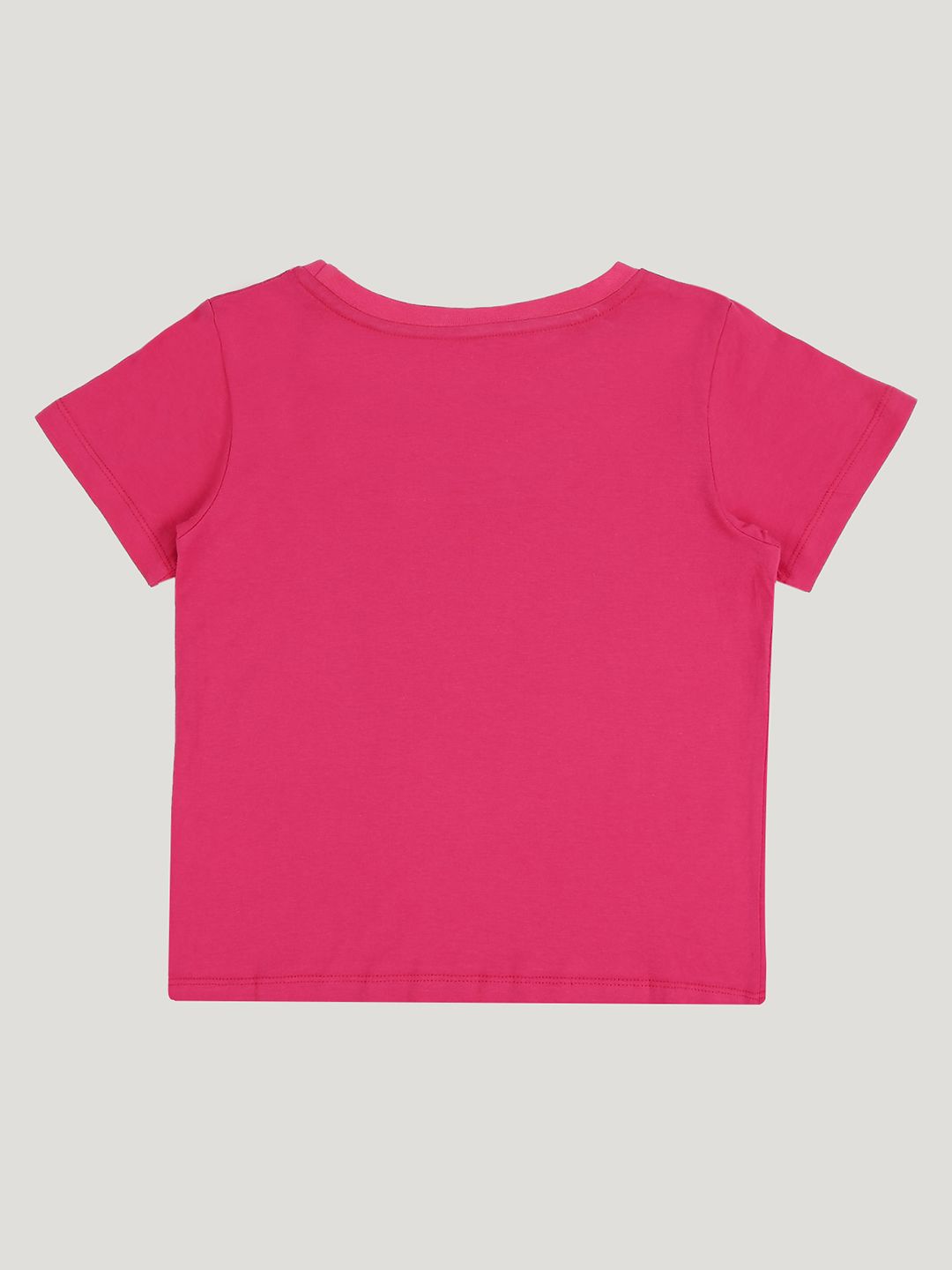 Buy Official ICC CWC-23 Kids Girls Pink Graphic Printed Half Sleeves ...