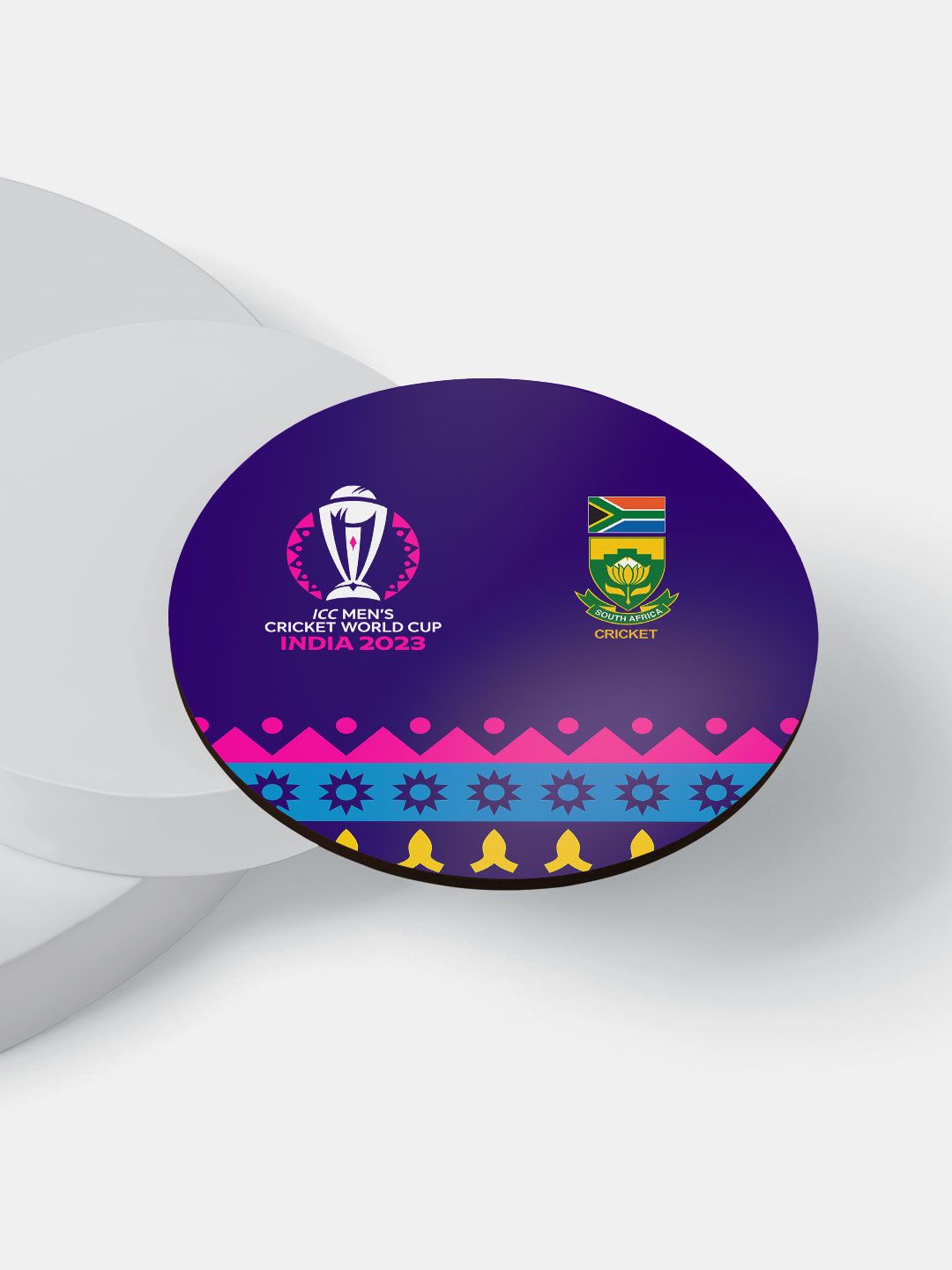 Buy ICC CWC-23 Team South Africa Circle Coasters-(Pack of 4) From ...