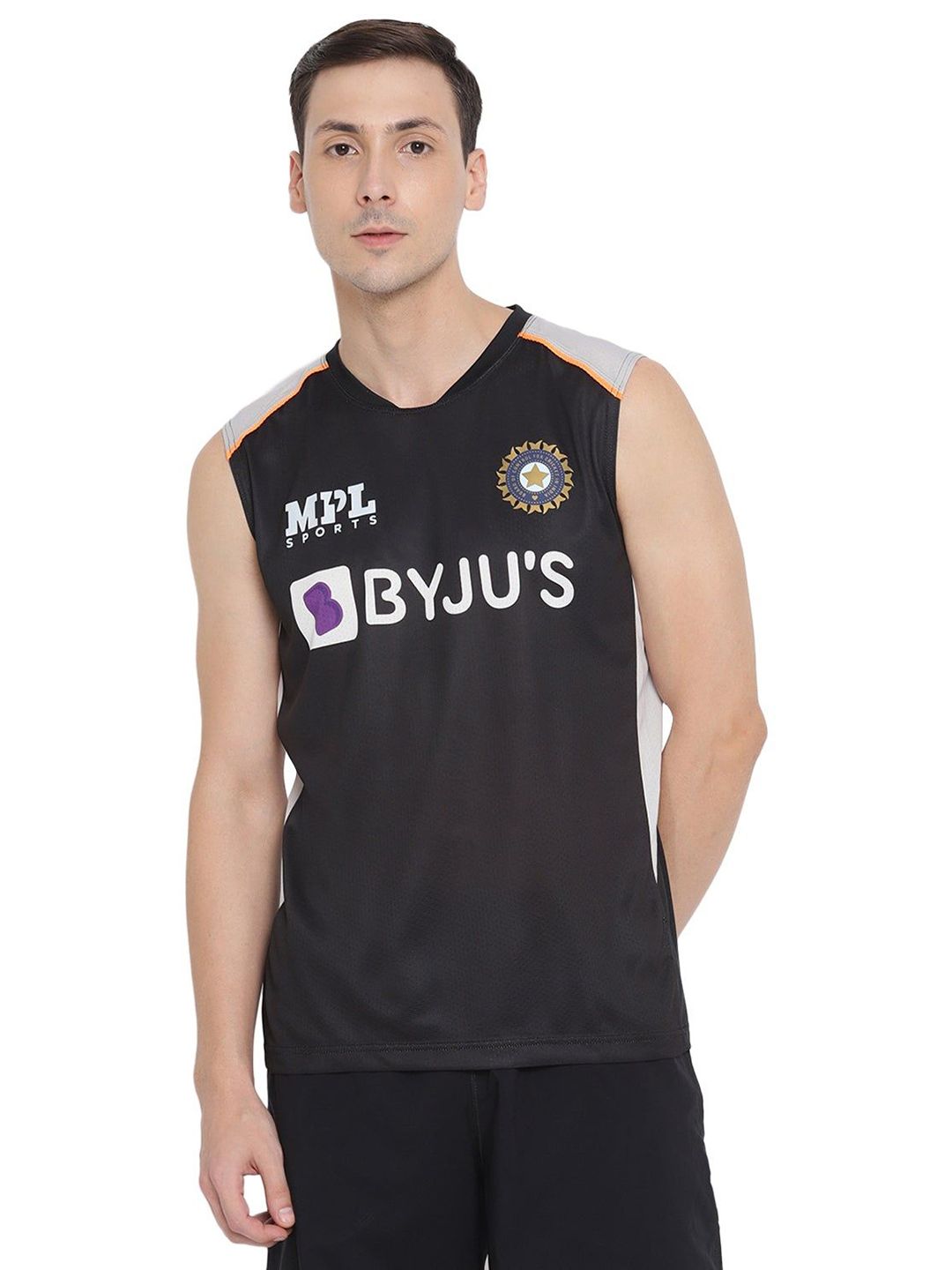 Buy Official Team India Fan Training Vest Grey & Team India Merchandise ...