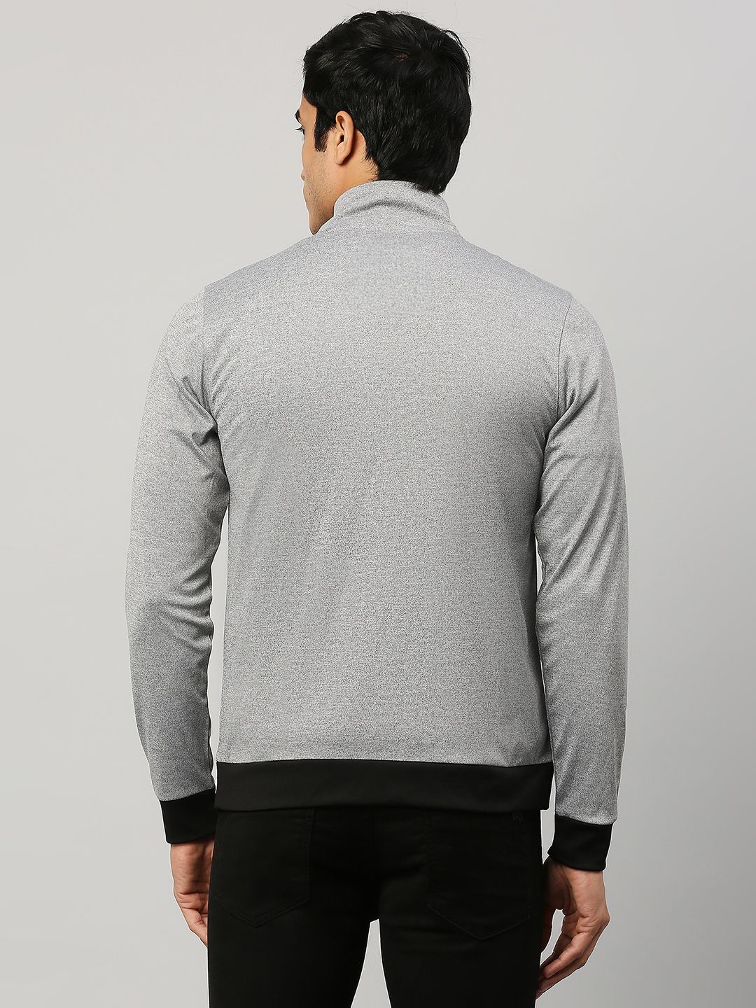 Buy Official ICC CWC-23 Men Grey and Black Colourblocked Long Sleeves ...