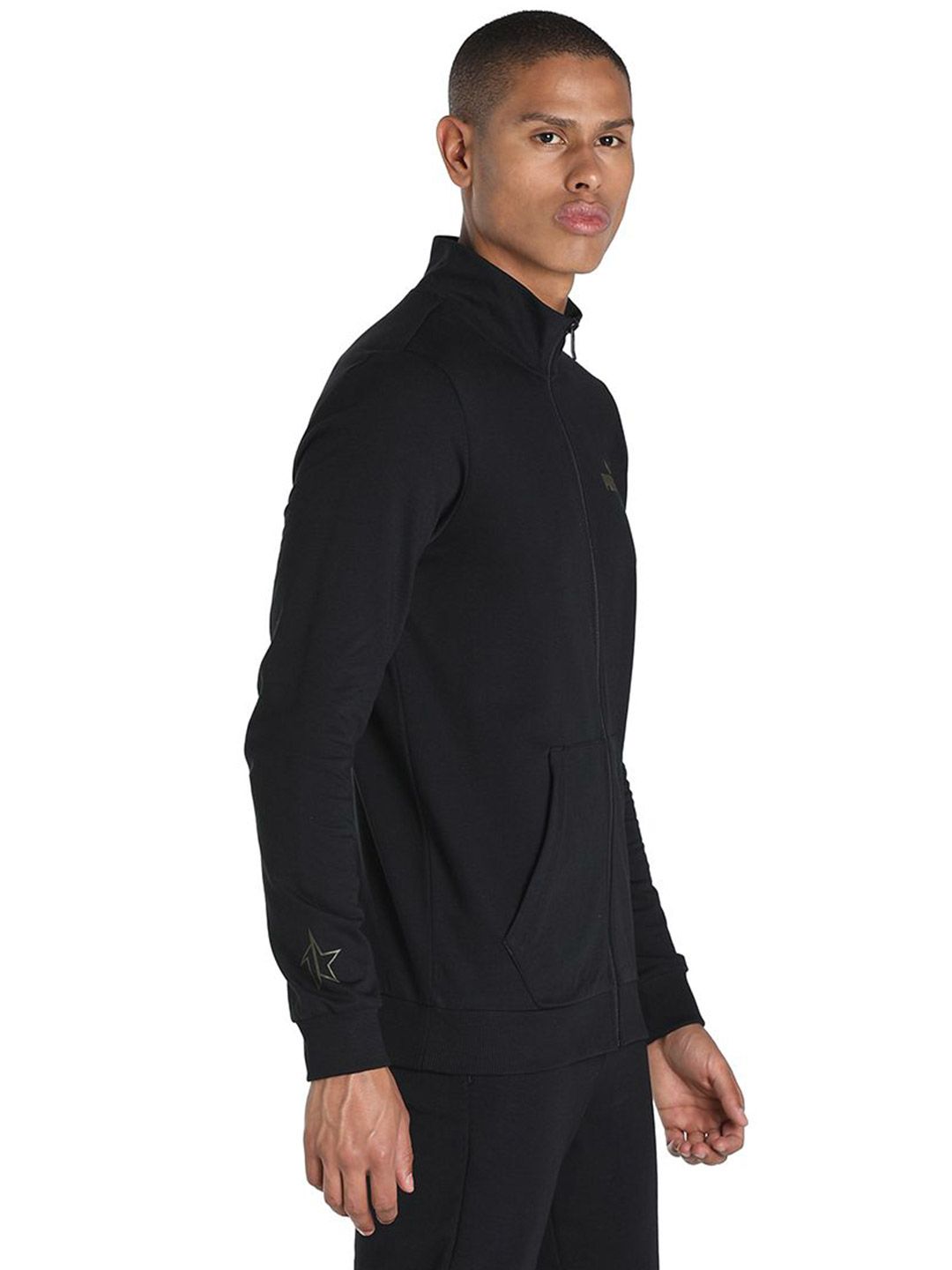 Buy Men Puma Black Printed PUMA x 1DER KL Rahul Graphic Jacket From ...