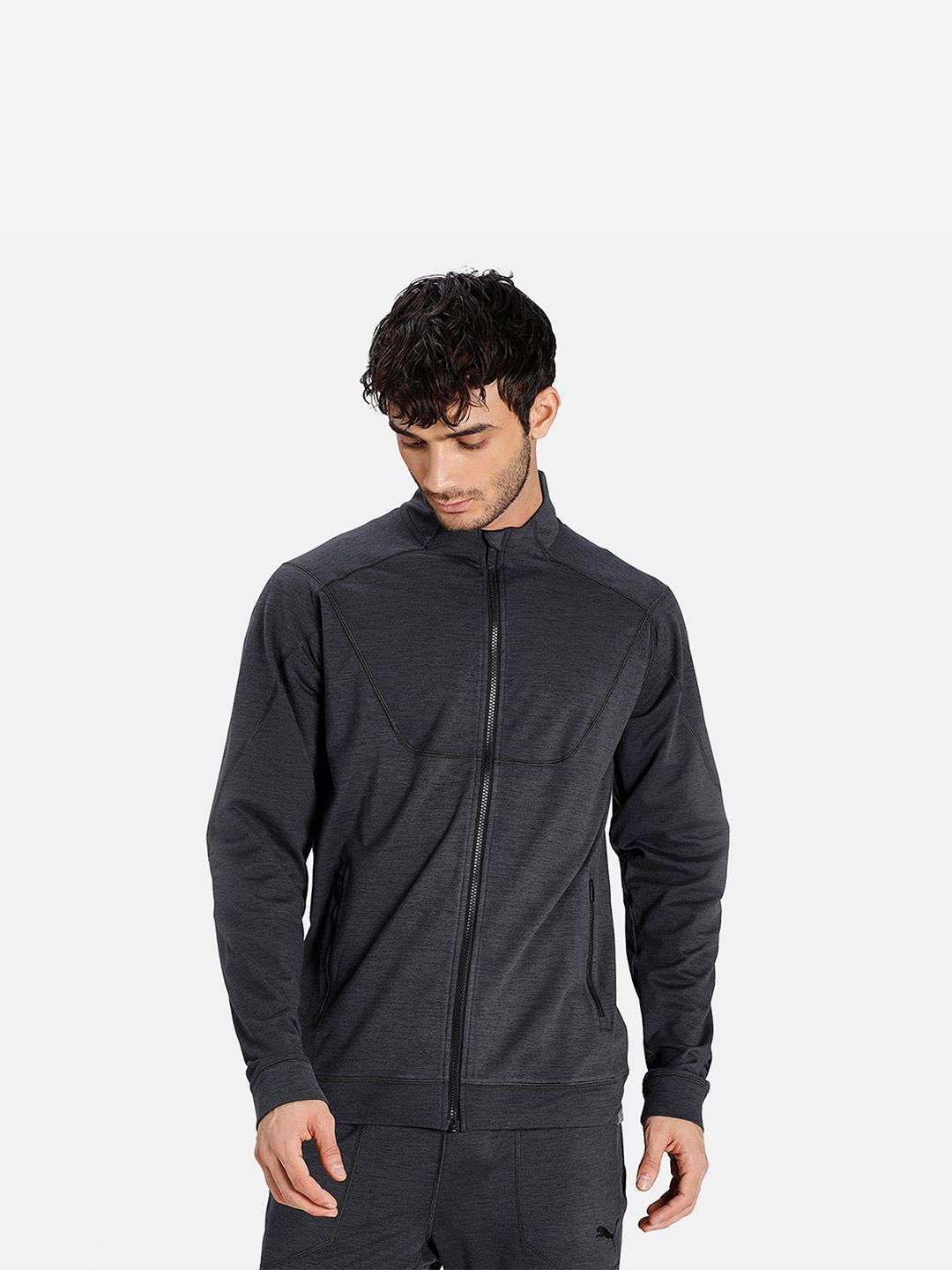 Buy Men Black Printed Train Cloudspun Full Zip Jackets From Fancode Shop.