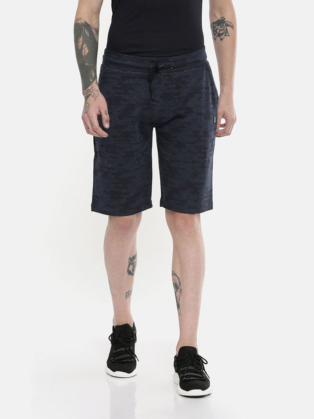 Buy Men Blue Solid Regular Fit Cotton Short From Fancode Shop.