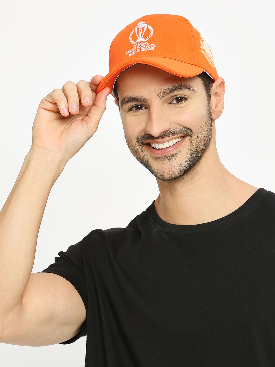 Buy Official ICC CWC-23 Men Orange Embroidered Team Netherlands Cricket ...