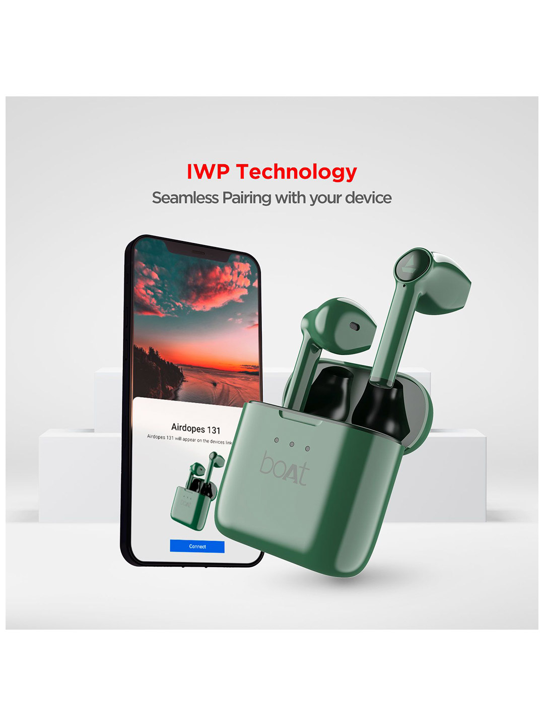 Buy Airdopes 131 Viper Green In-Ear With Mic True Wireless Earbuds From ...