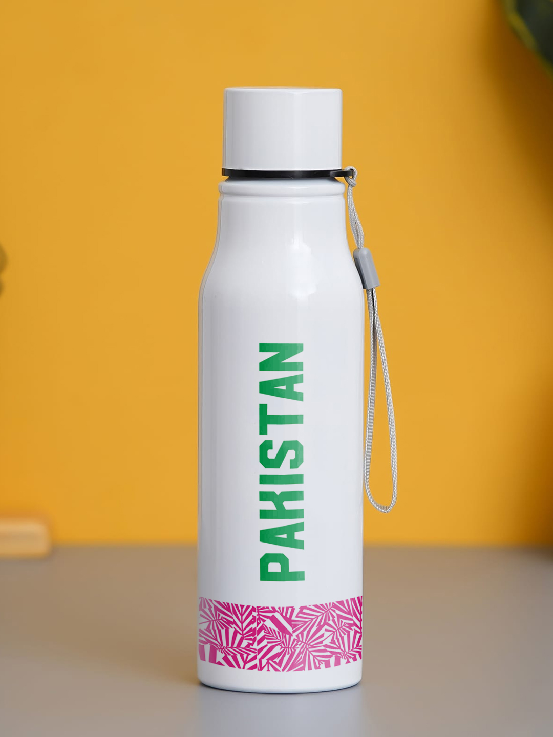 Buy Team Pakistan White and Pink Printed Single Walled Stainless Steel ...