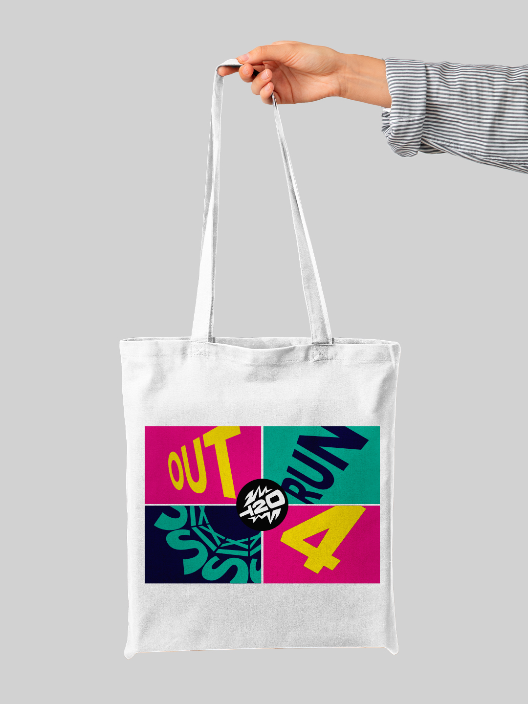 Buy White Printed Canvas Tote Bag From Fancode Shop.