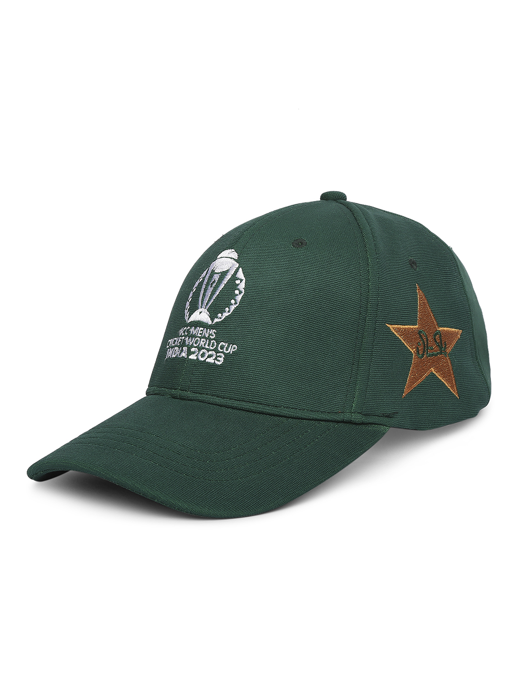 Buy Official ICC CWC-23 Men Bottle Green Embroidered Team Pakistan ...