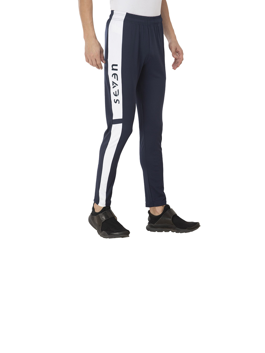 Buy Seven by MS Dhoni Blue and White Training Joggers & Seven by MS ...