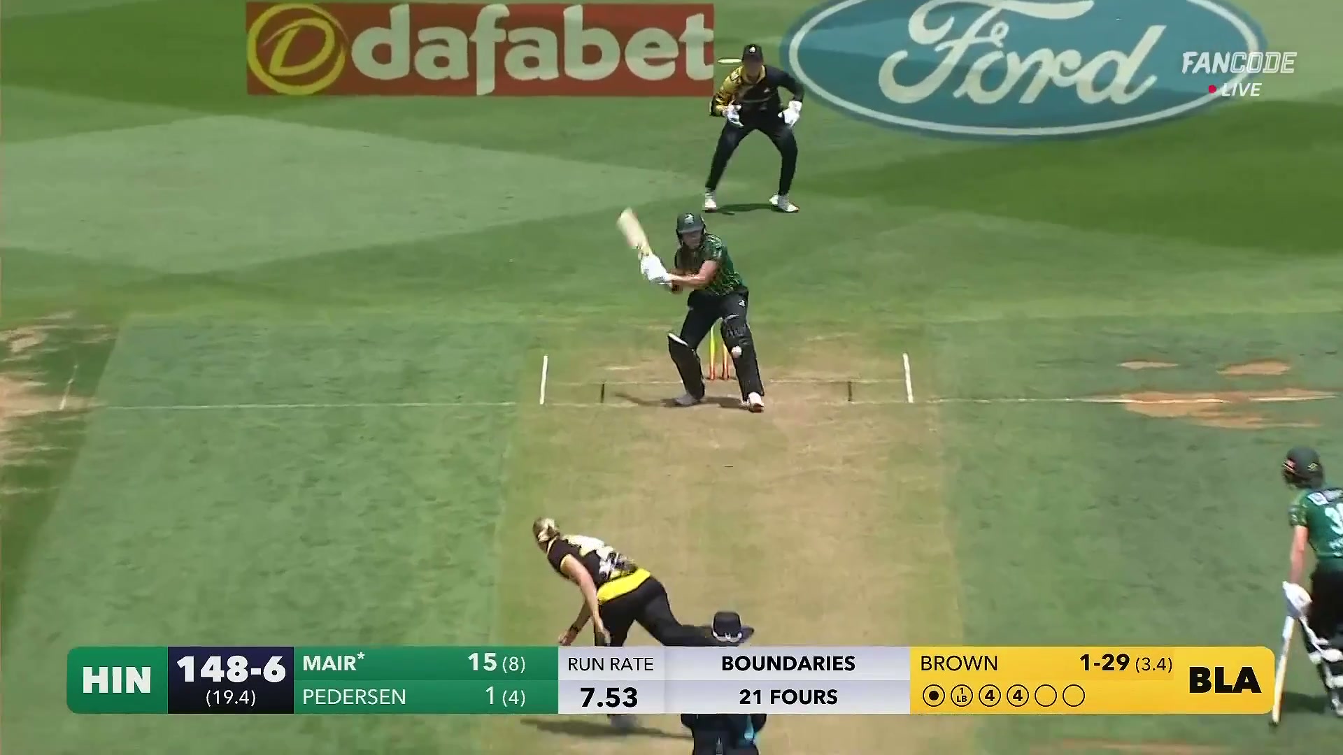 Four! Rosemary Mair Pulls Short Ball For A Boundary Through Fine Leg