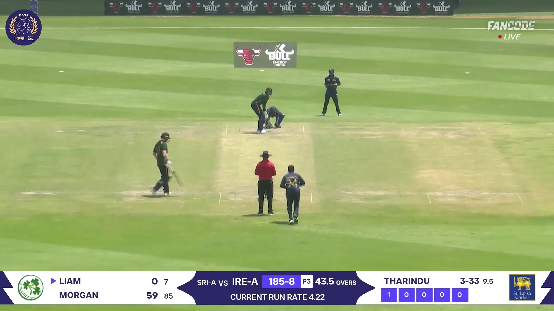 Wicket! Liam McCarthy Has To Walk Back As Pavan Rathnayake Takes An ...