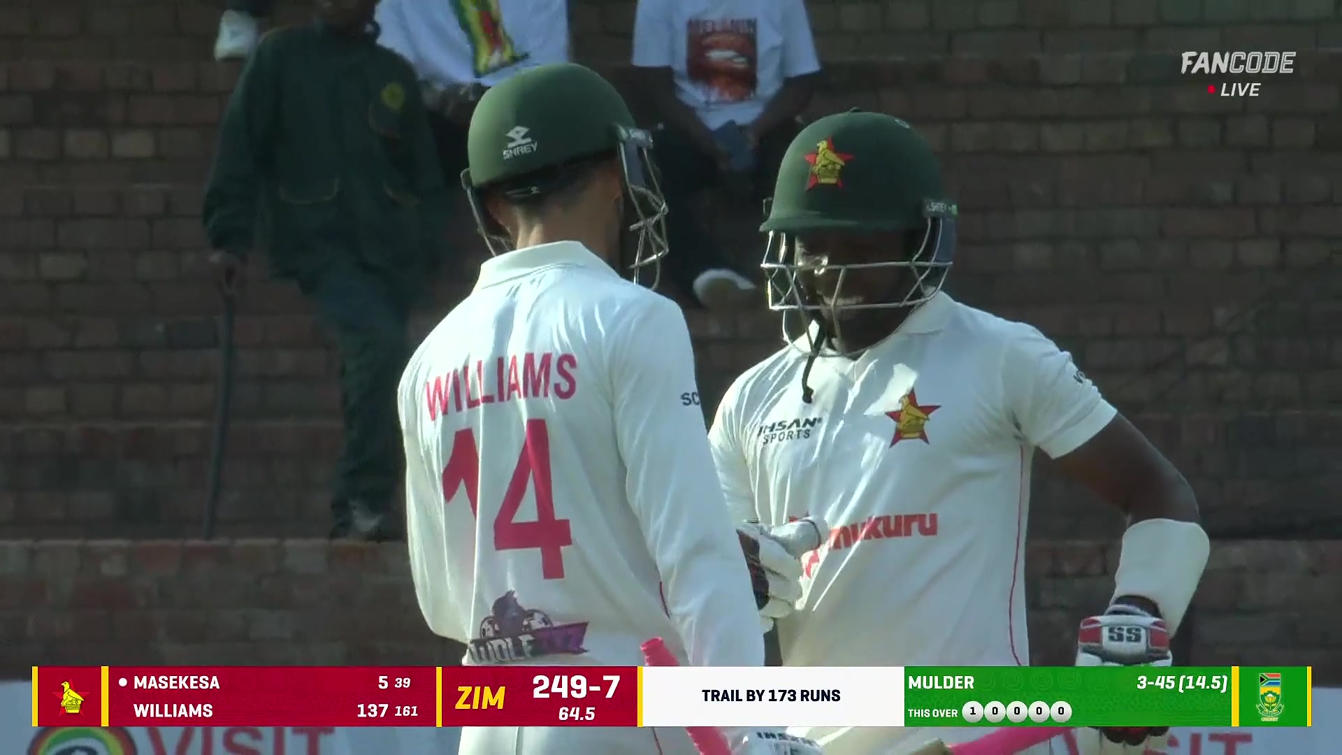 Four! Masekesa Drives It Through Extra Cover For A Boundary