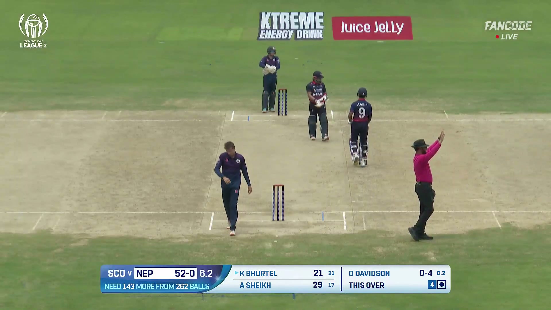 Six! Kushal Bhurtel Kneels Down And Slogs It For A Maximum