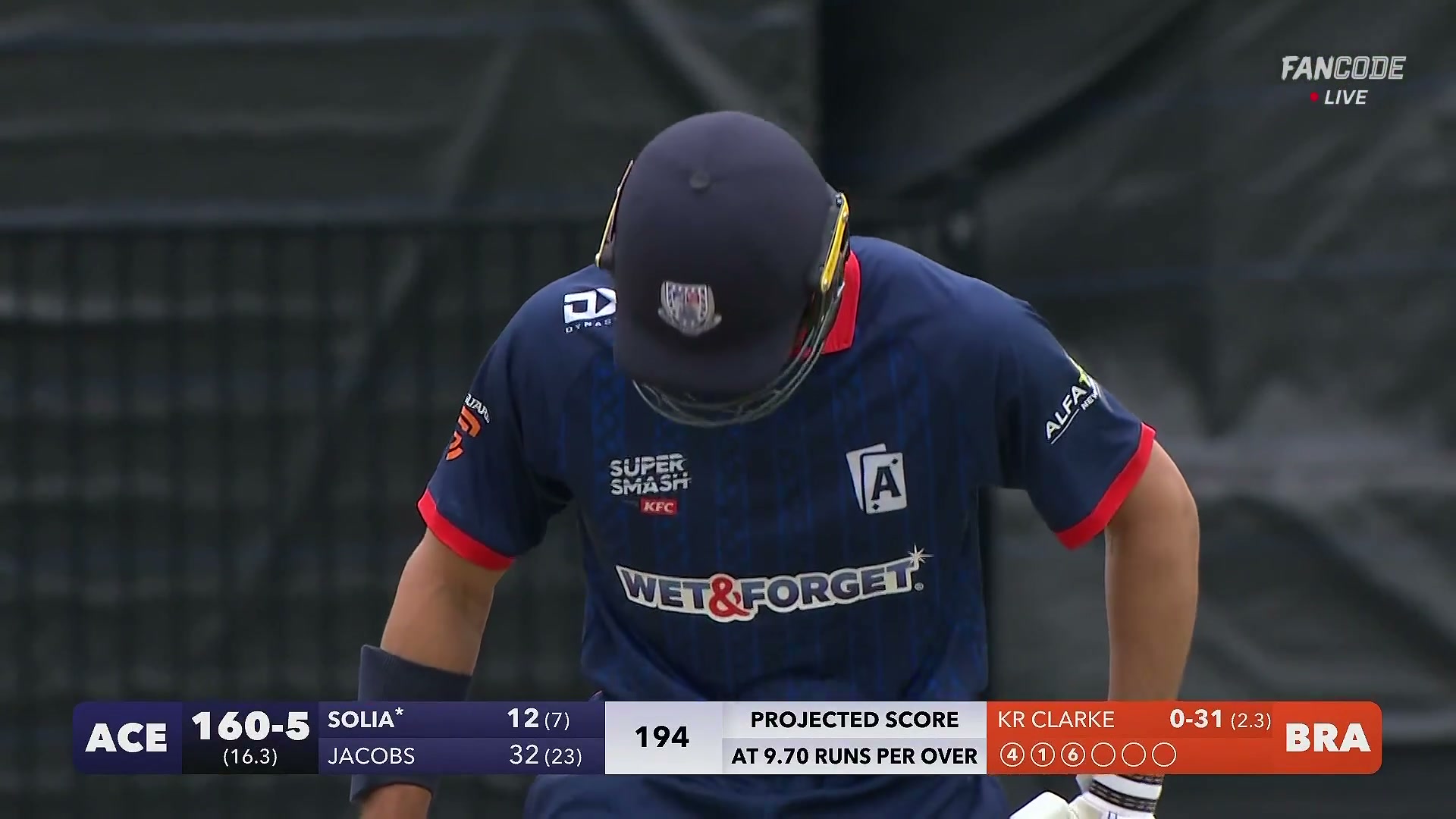 Six! Sean Solia Dispatches It Over The Deep Square Leg Fence For A Biggie