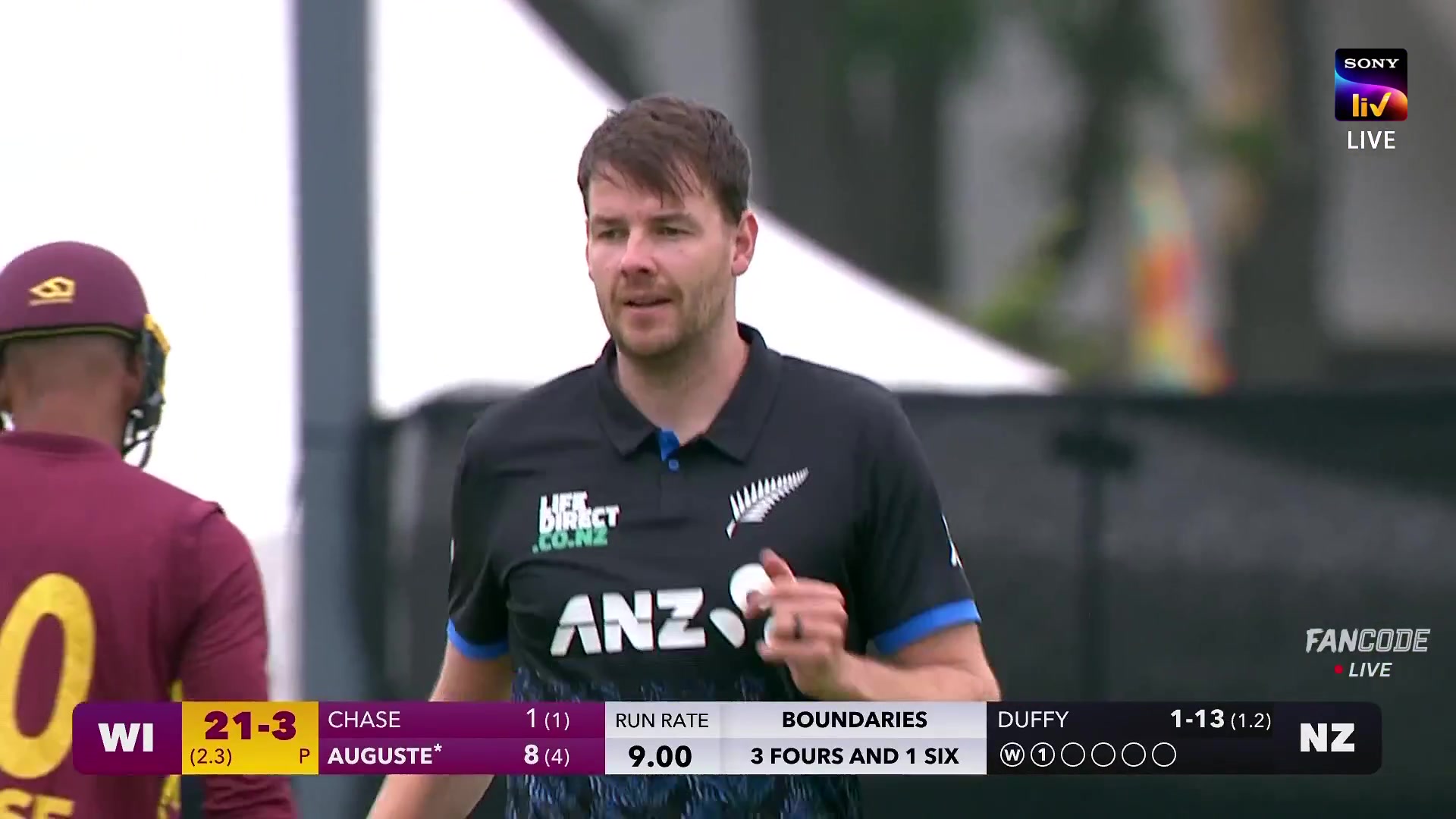 Wicket! Jacob Duffy Rattles Ackeem Auguste's Timber