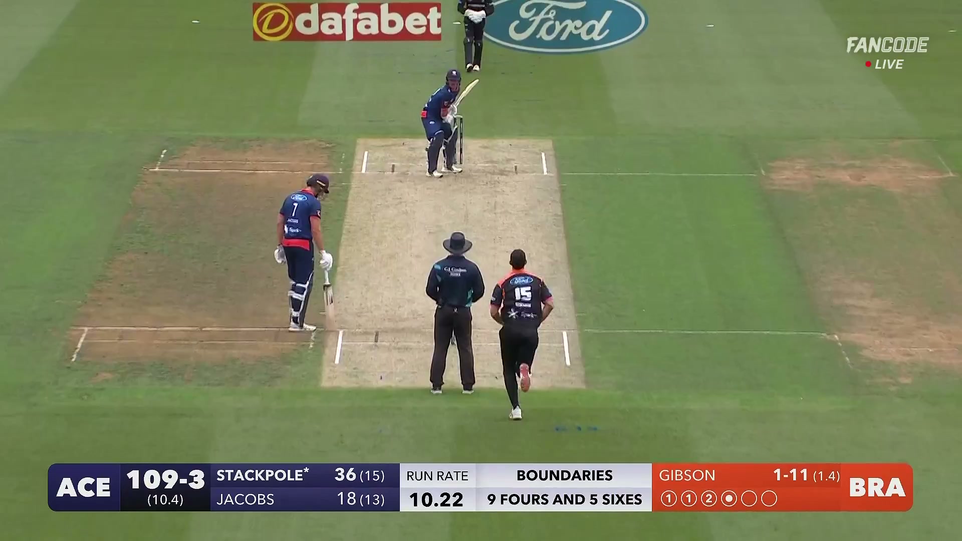 Six! Lachlan Stackpole Pummels The Ball Over Deep Square Leg For Maximum