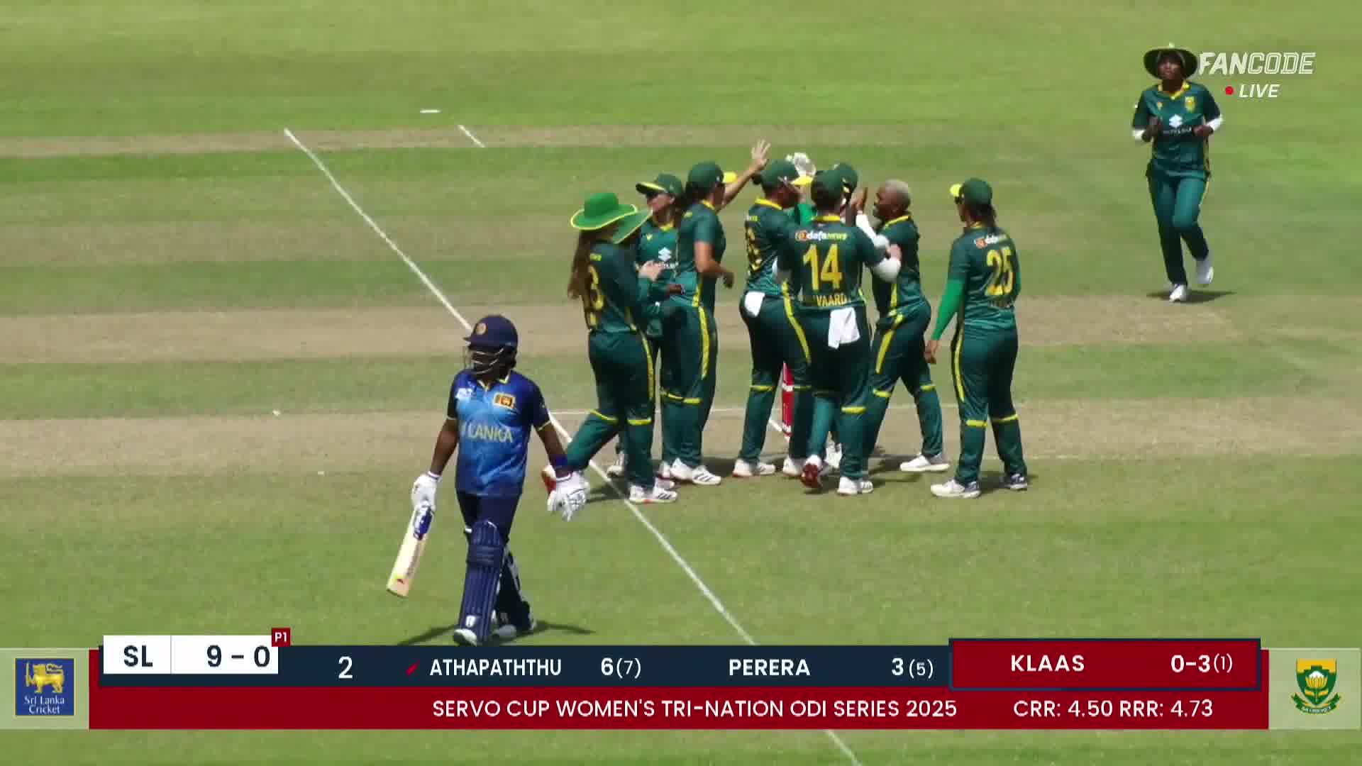 Wicket! Masabata Gets An Early Breakthrough, Chamari Departs