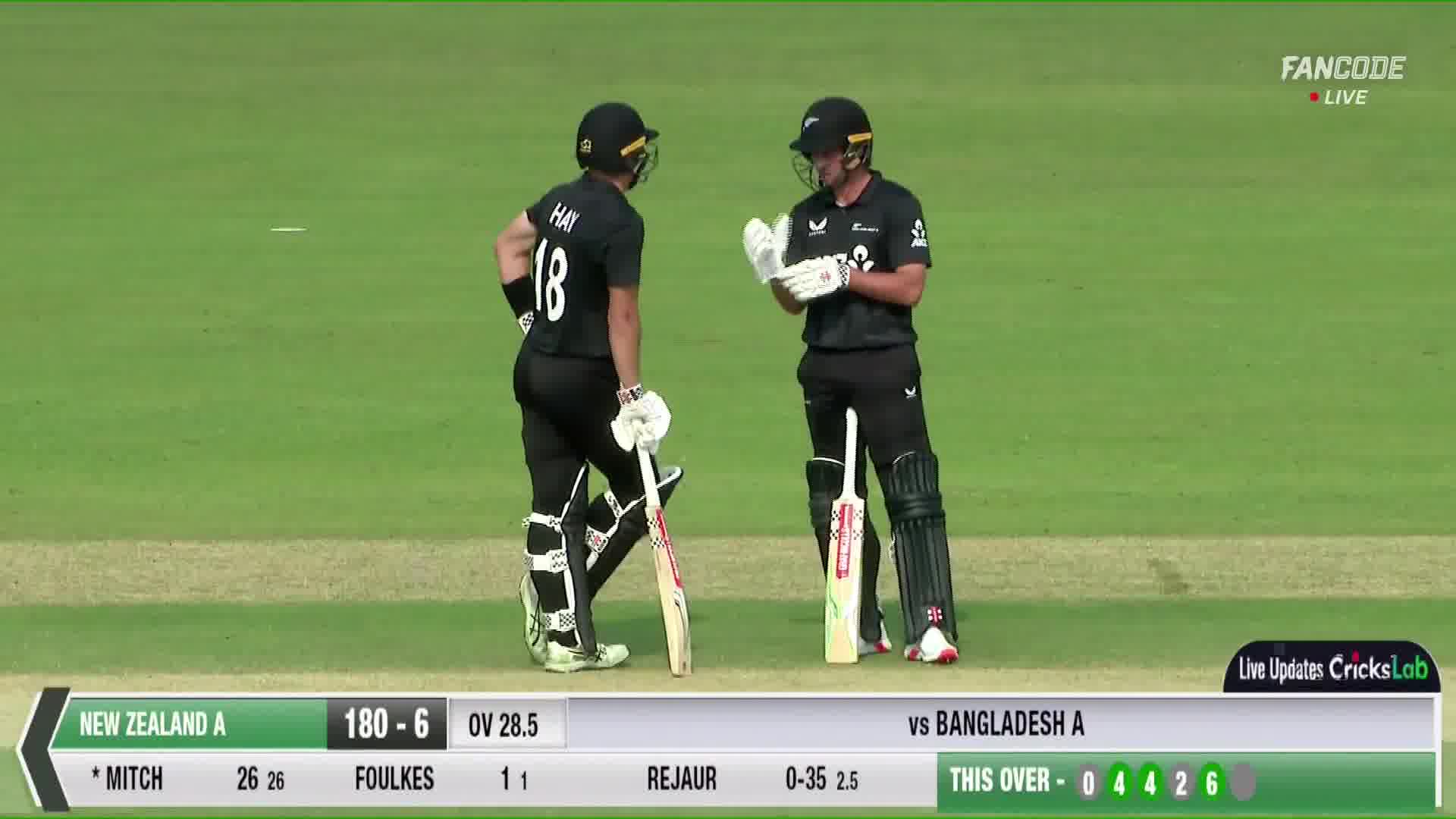 Six! Mitchell Hay Pulls That Over Square Leg Fence