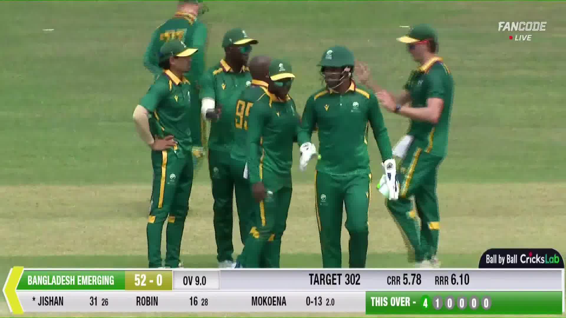 Wicket! Nqobani Mokoena Gets Under It Perfectly To Dismiss Jishan Alam