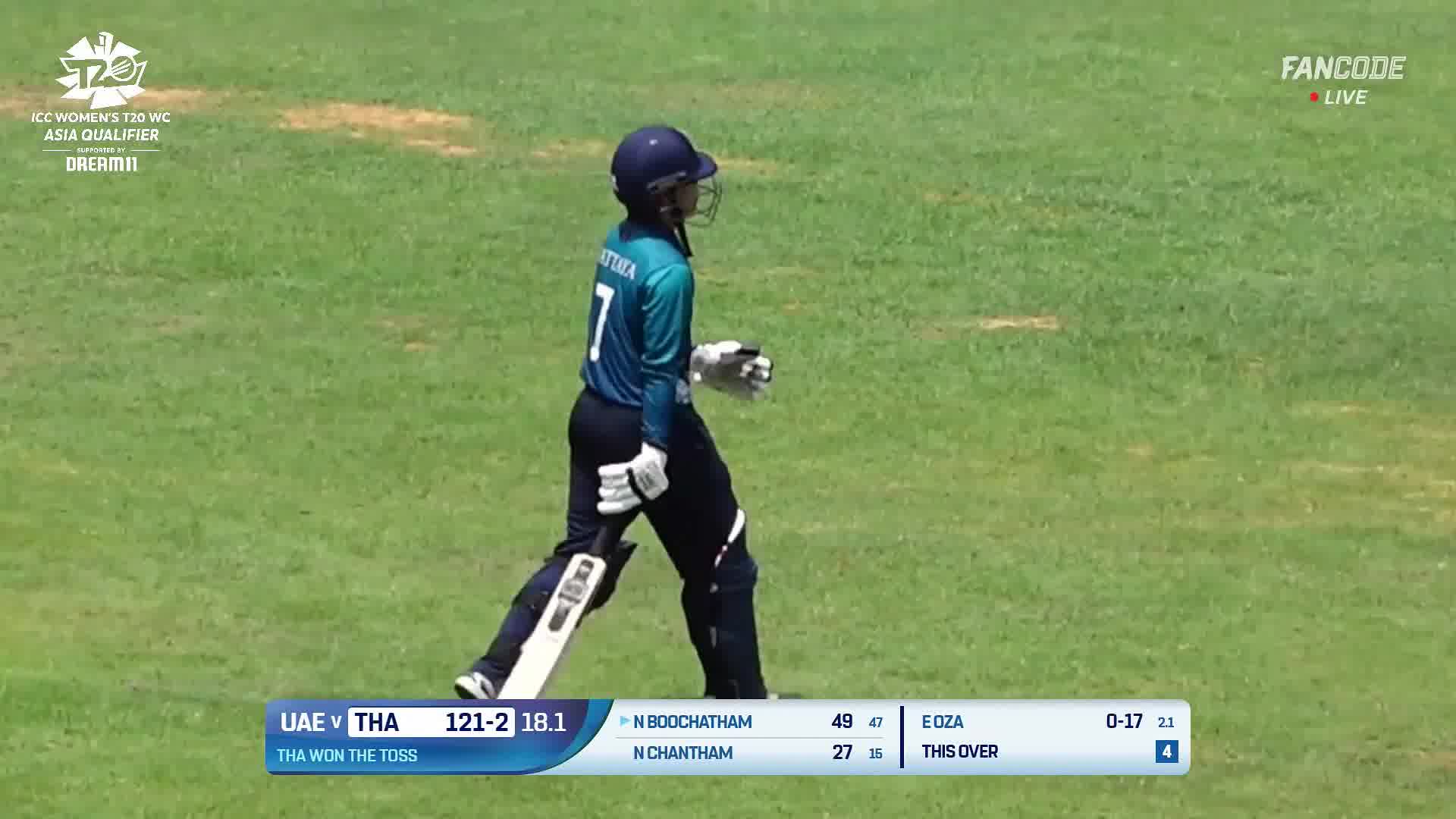 Wicket! Theertha Satish Whips The Bails Off, Nattaya Boochatham Departs