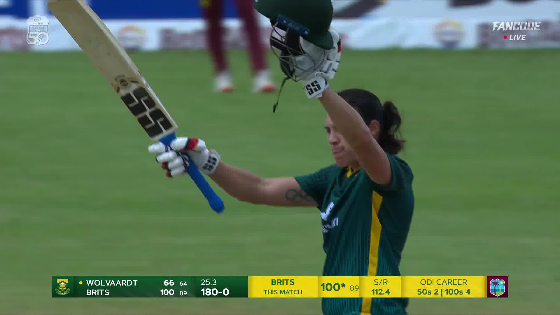 Century! Tazmin Brits Slams An Exceptional Knock