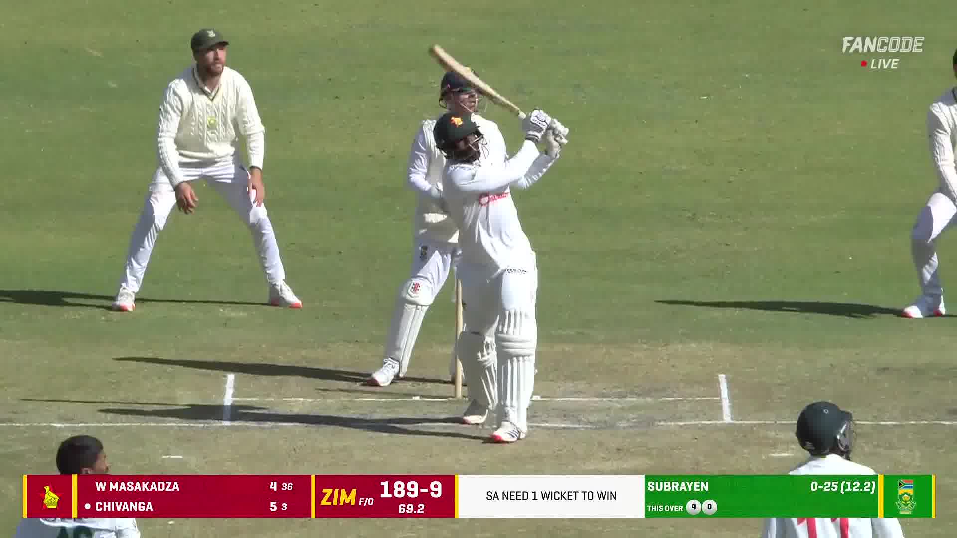Six! Chivanga Clobbers It Over The Cow Corner Region