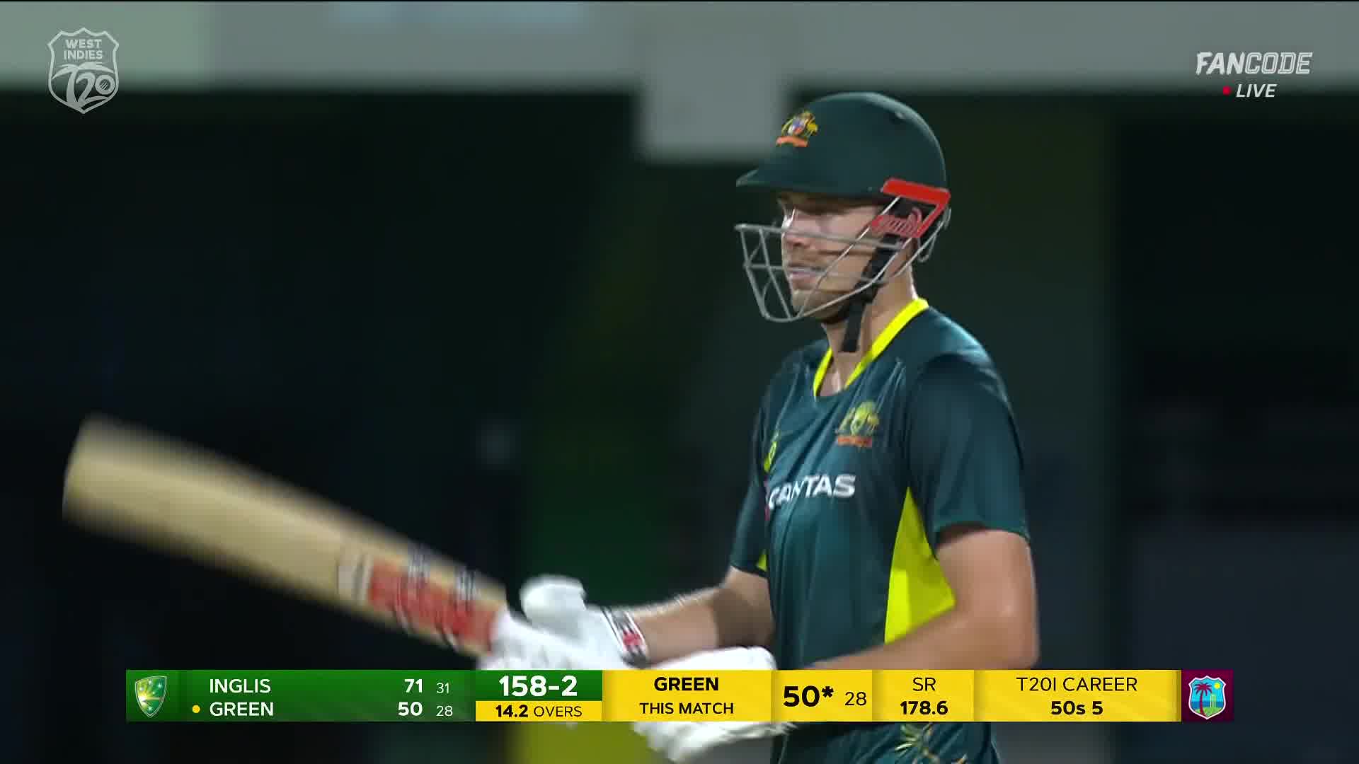 Four! Cameron Hits It Right Over Covers And Gets His Half Century