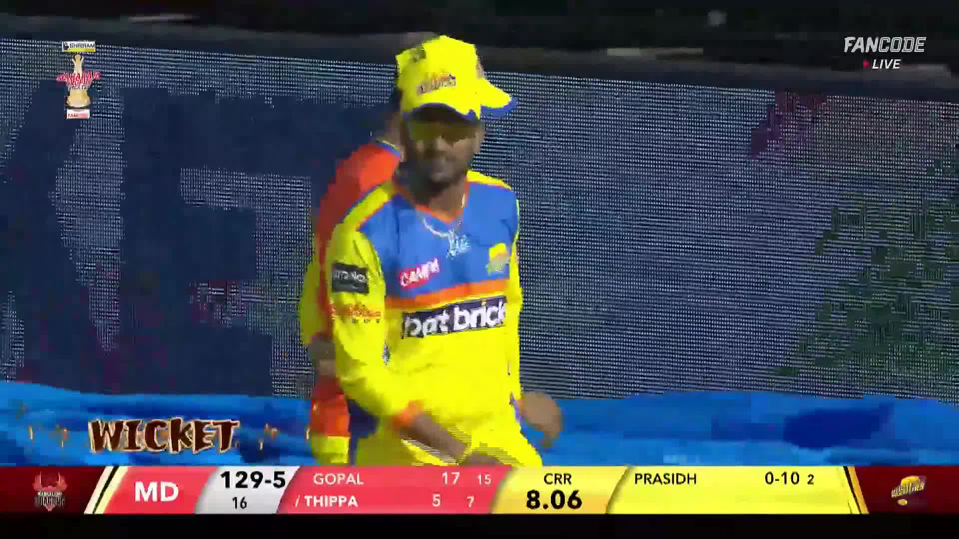 Wicket! Thippa Reddy Mistimes This One For An Easy Catch