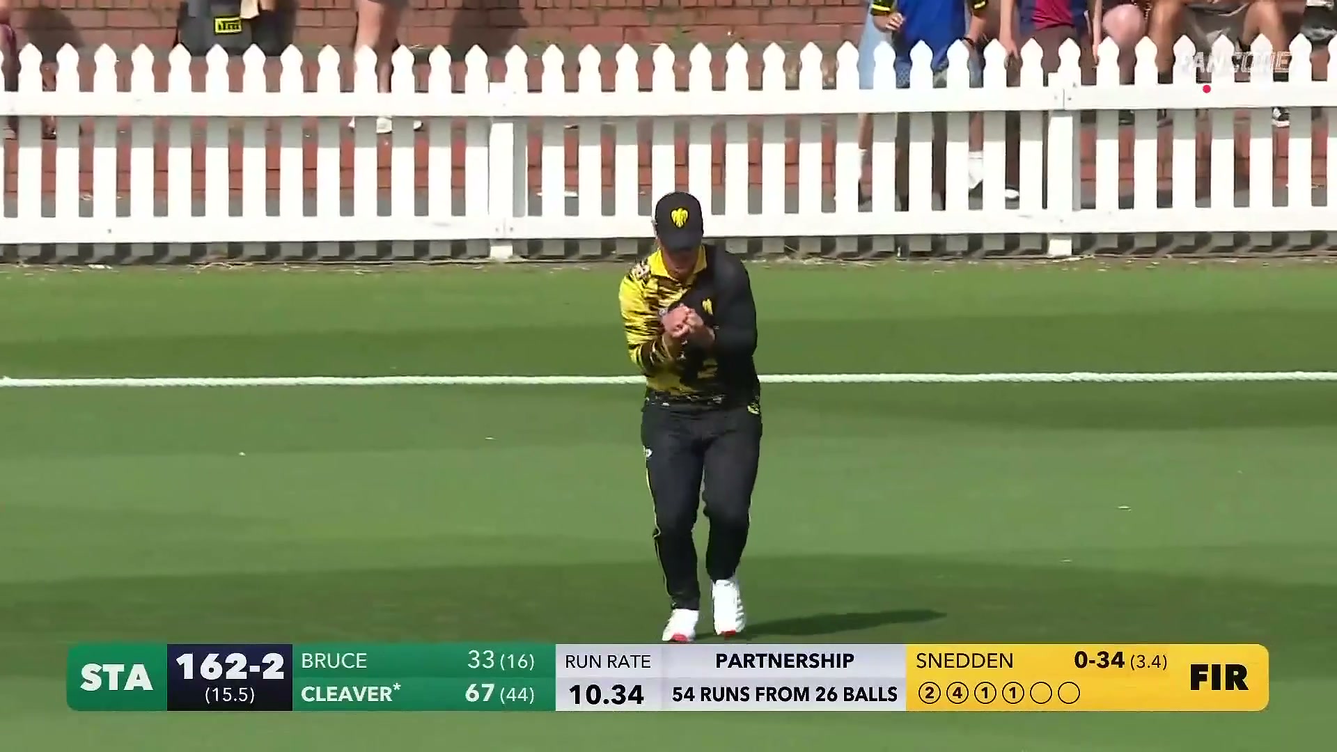 Wicket! Michael Snedden Breaks Partnership With Fine Leg Catch Off Dane ...