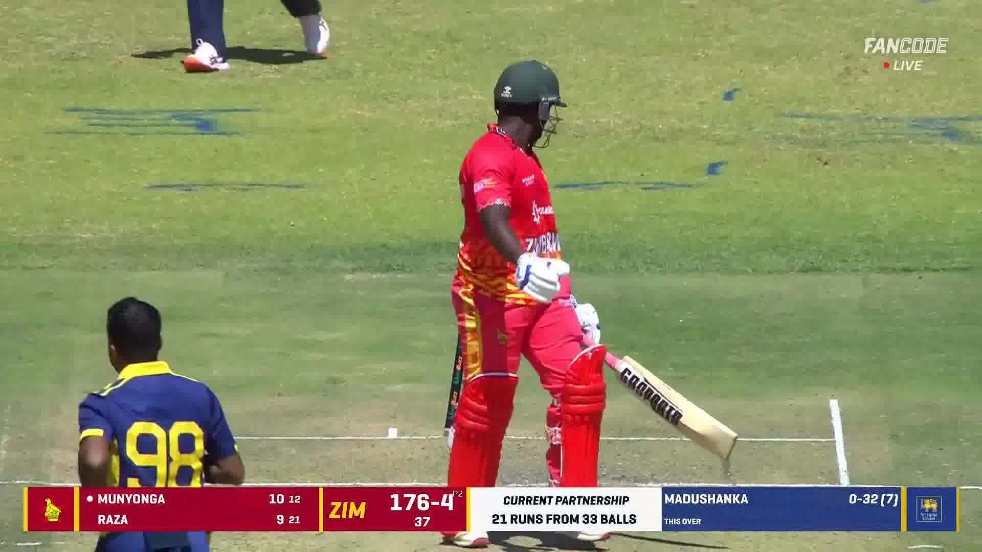 Wicket! Tony Munyonga Looks To Dig it Out But Misses And Ball Goes On ...