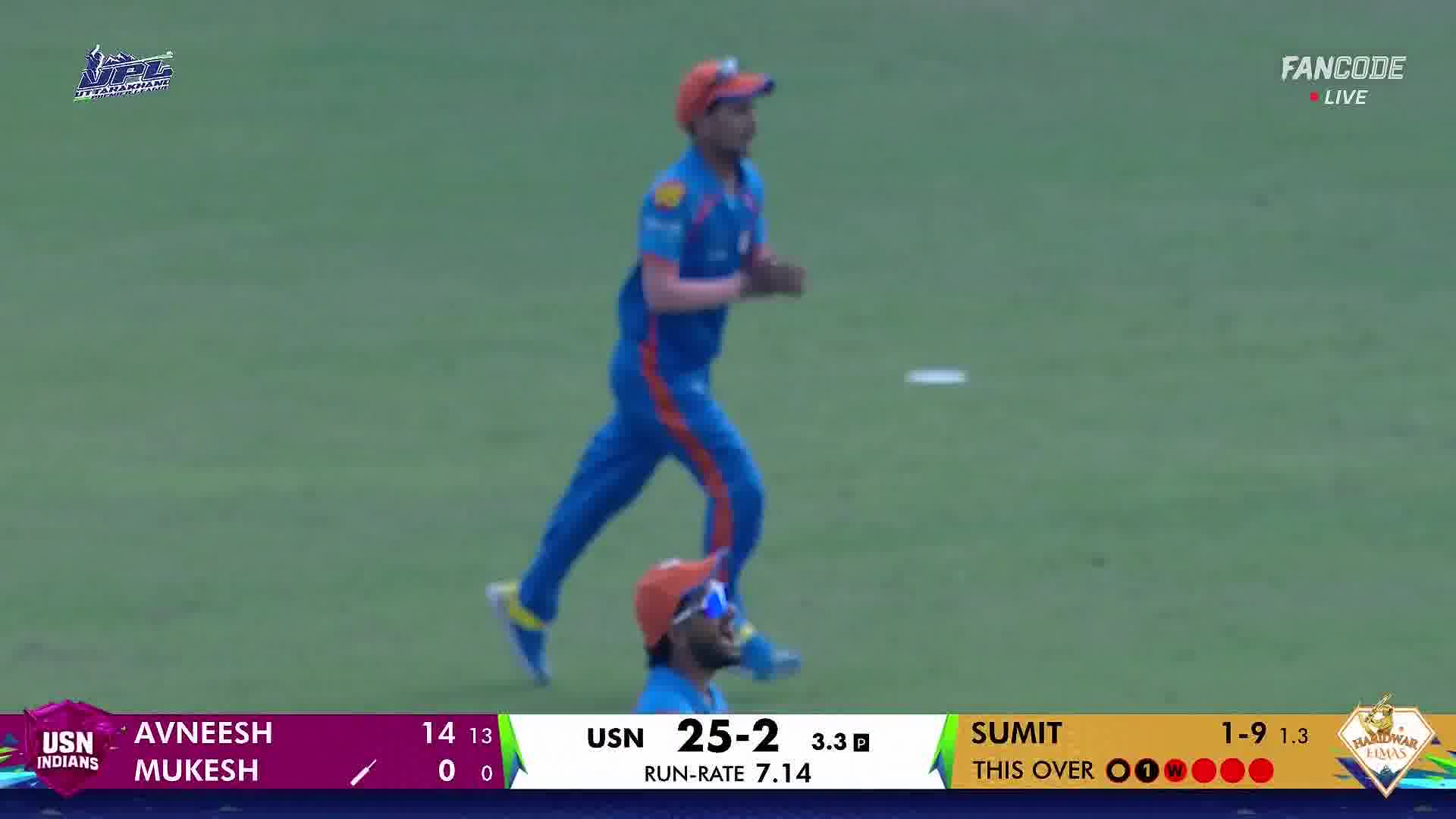 Wicket! Mukesh Tries To Drive First Ball But Gives A Simple Catch To ...
