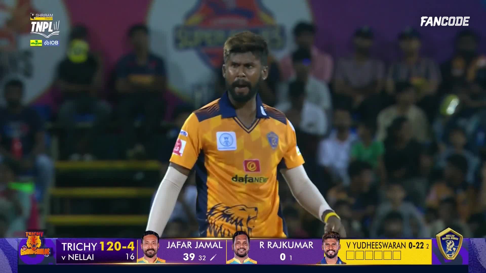 Wicket! Vallippan Yudheeswaran Aim's It Perfectly, Jafar Jamal Departs