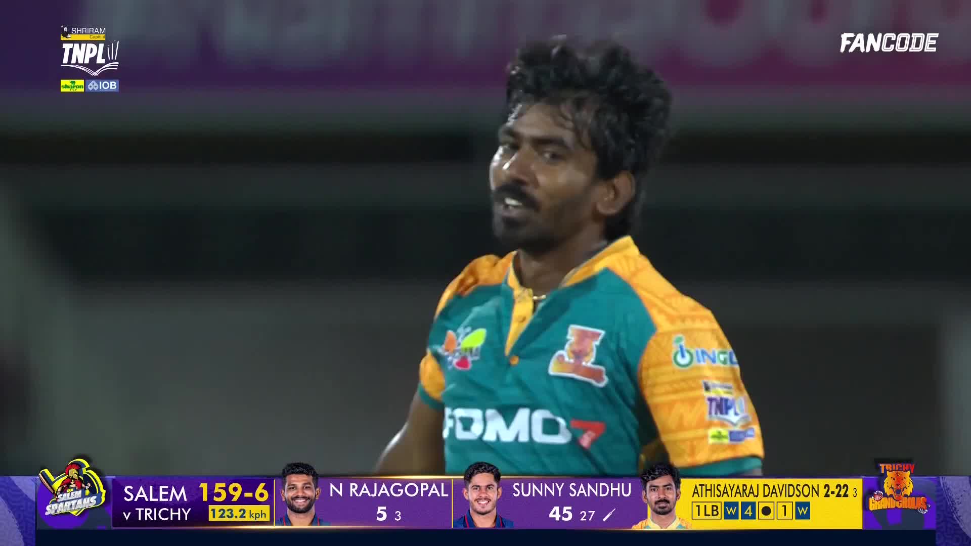 Wicket! Davidson Breaches The Defence Of Sunny To Peg The Middle Stump