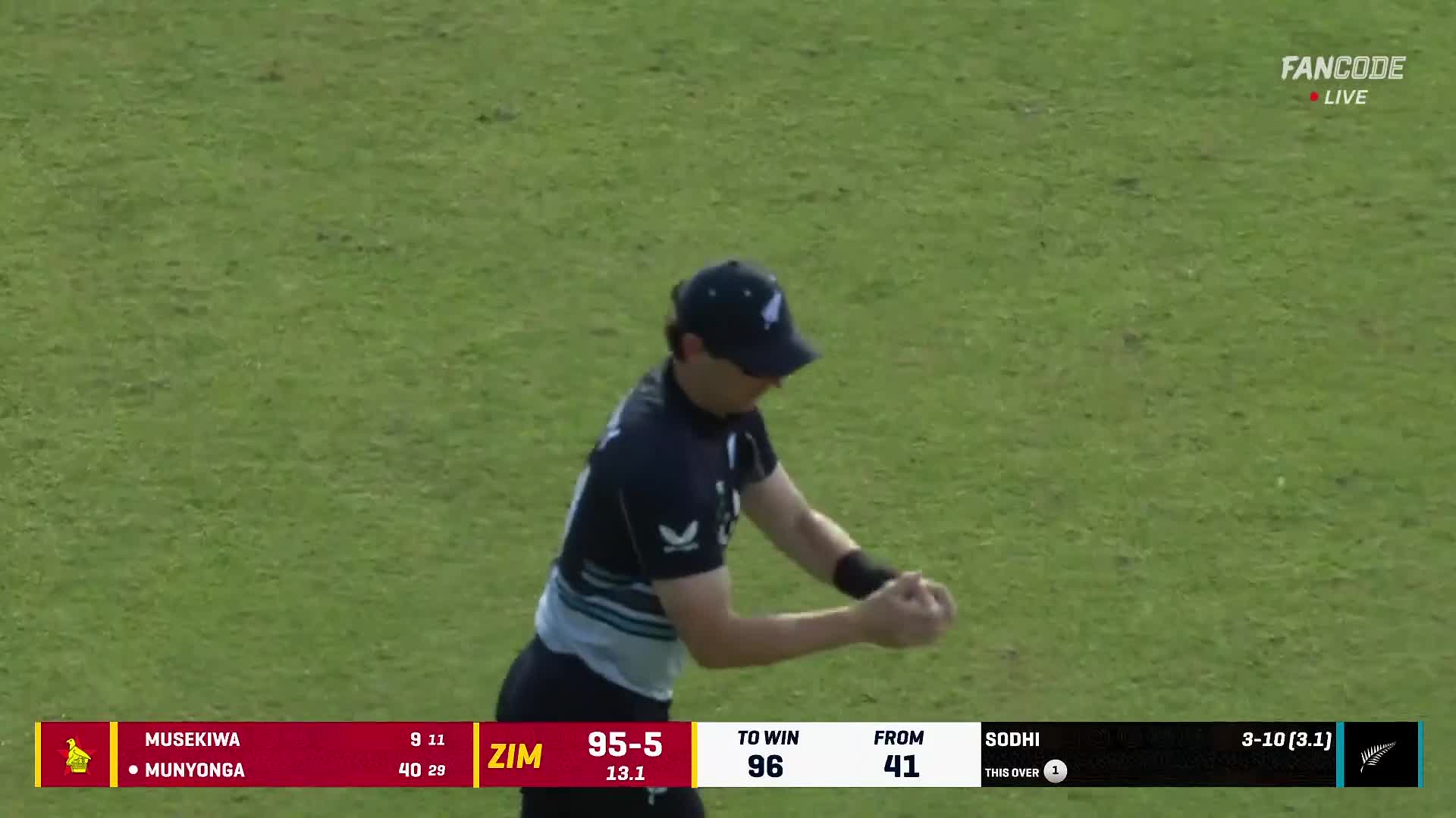 Wicket! Tony Munyonga Tries To Hits It Hard But Not Enough, Taken By ...