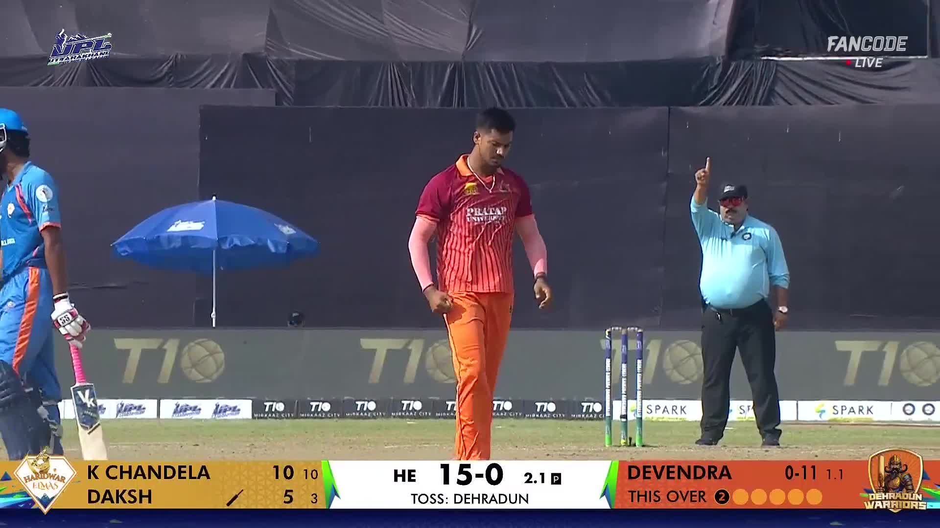 Wicket! Devendra Bora Draws First Blood For Dehradun Warriors, Daksh ...