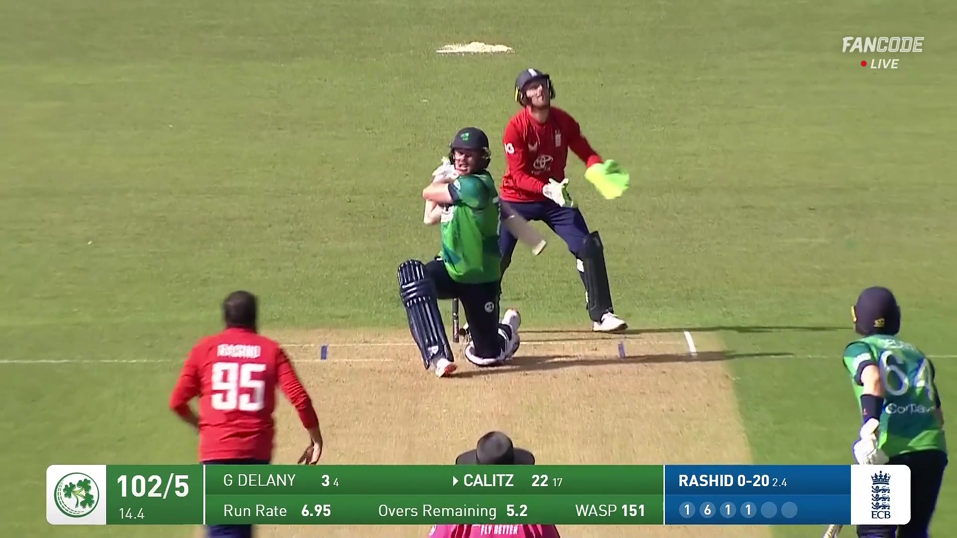 Wicket! Calitz Slices It To Covers, Rashid Gets His Man