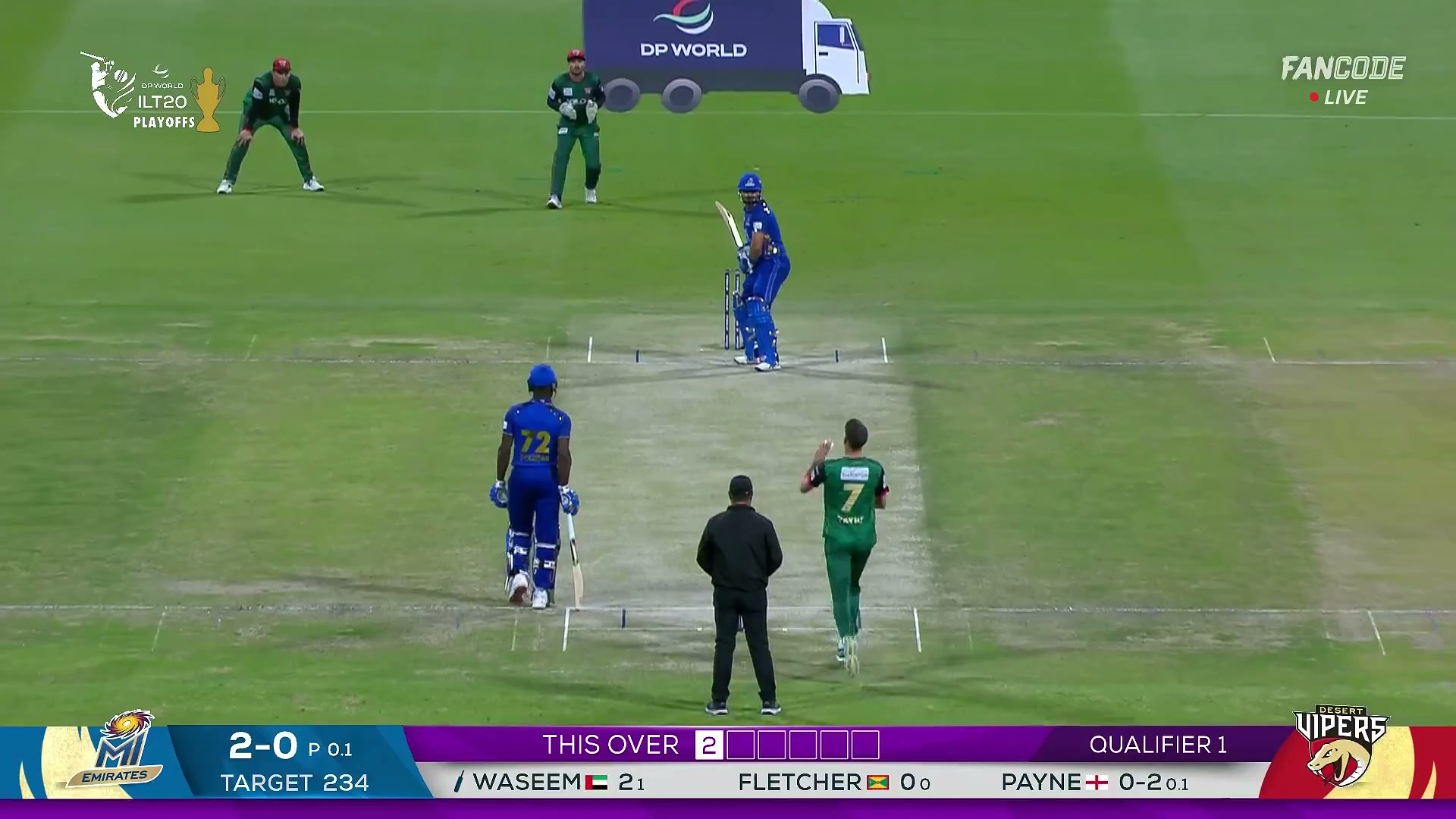 Four! Muhammad Waseem Shows Early Intent By Hammering Length Ball To ...