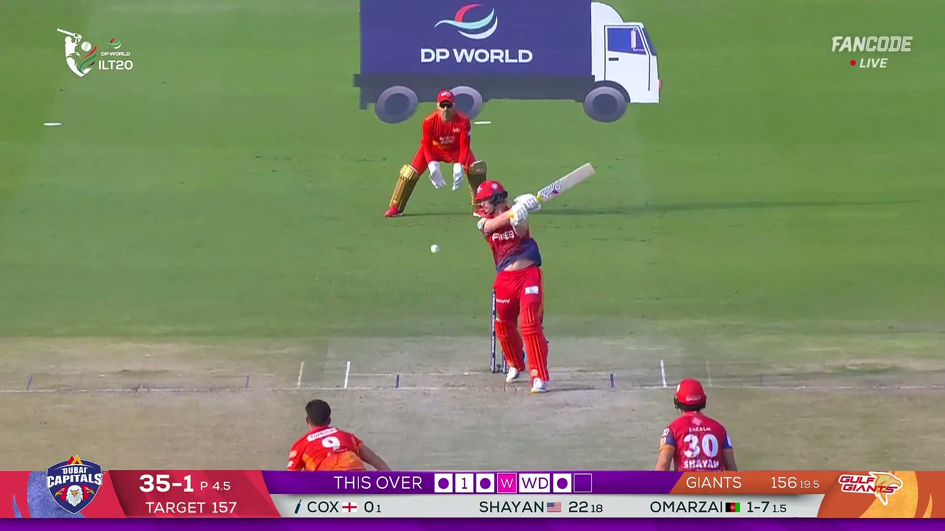 Wicket! Two In The Over For Omarzai As Jordan Cox Departs For Duck