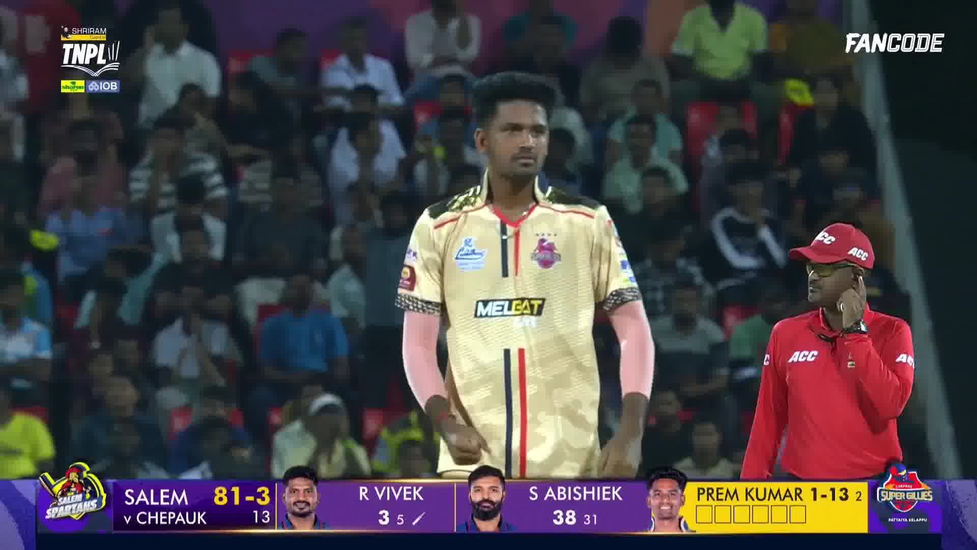 Wicket! Prem Kumar Delivers A Gem To Clean Up Rajendran Vivek