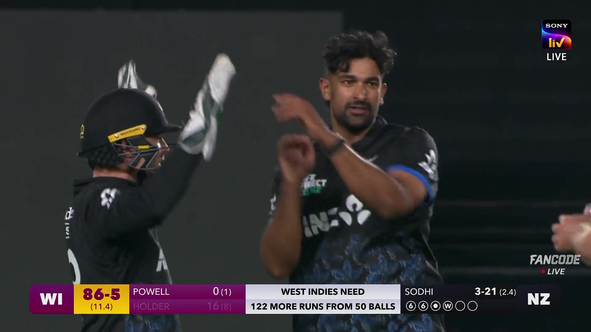 Wicket! Ish Sodhi Outfoxes Jason Holder With A Sharp Googly To Shatter ...