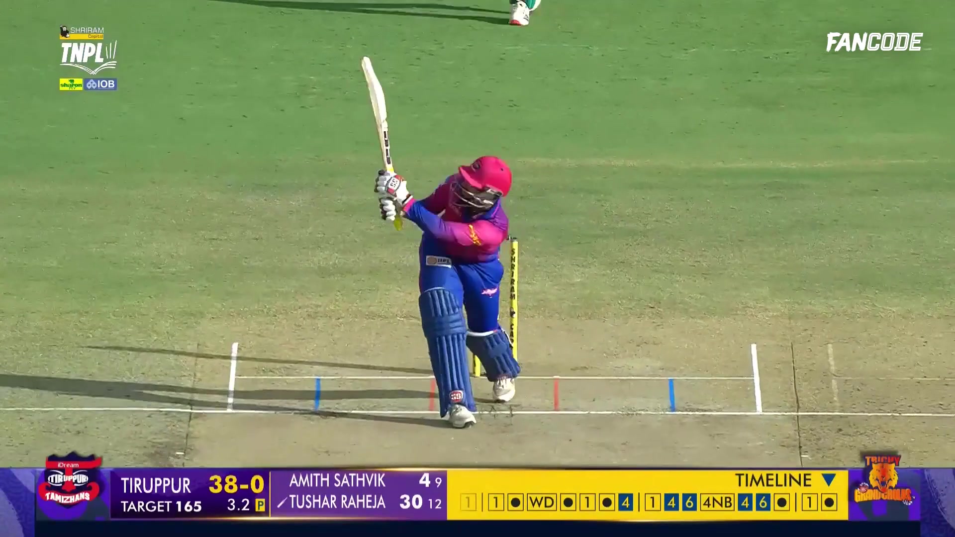 Six! Tushar Raheja Flicks It Over Deep Mid Wicket