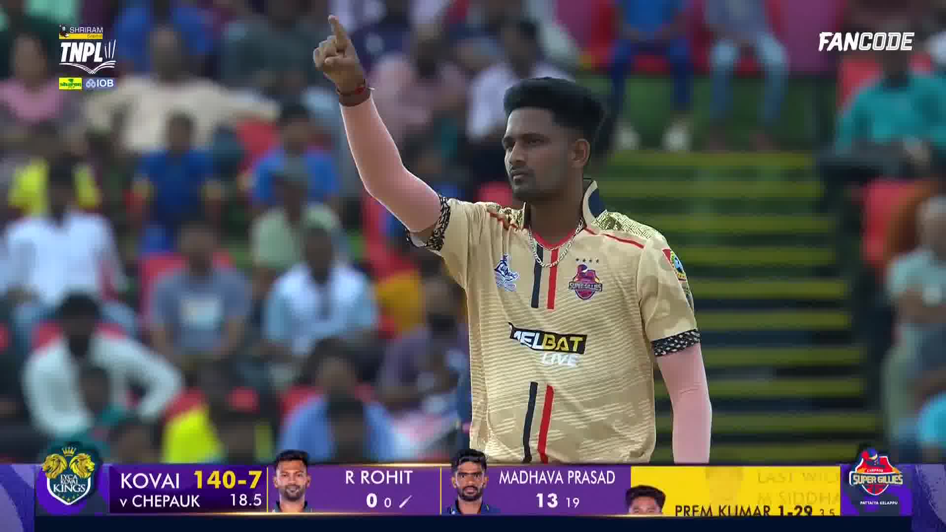 Wicket! Back To Back Wickets By Prem Kumar, Golden Duck For Ramalingam ...