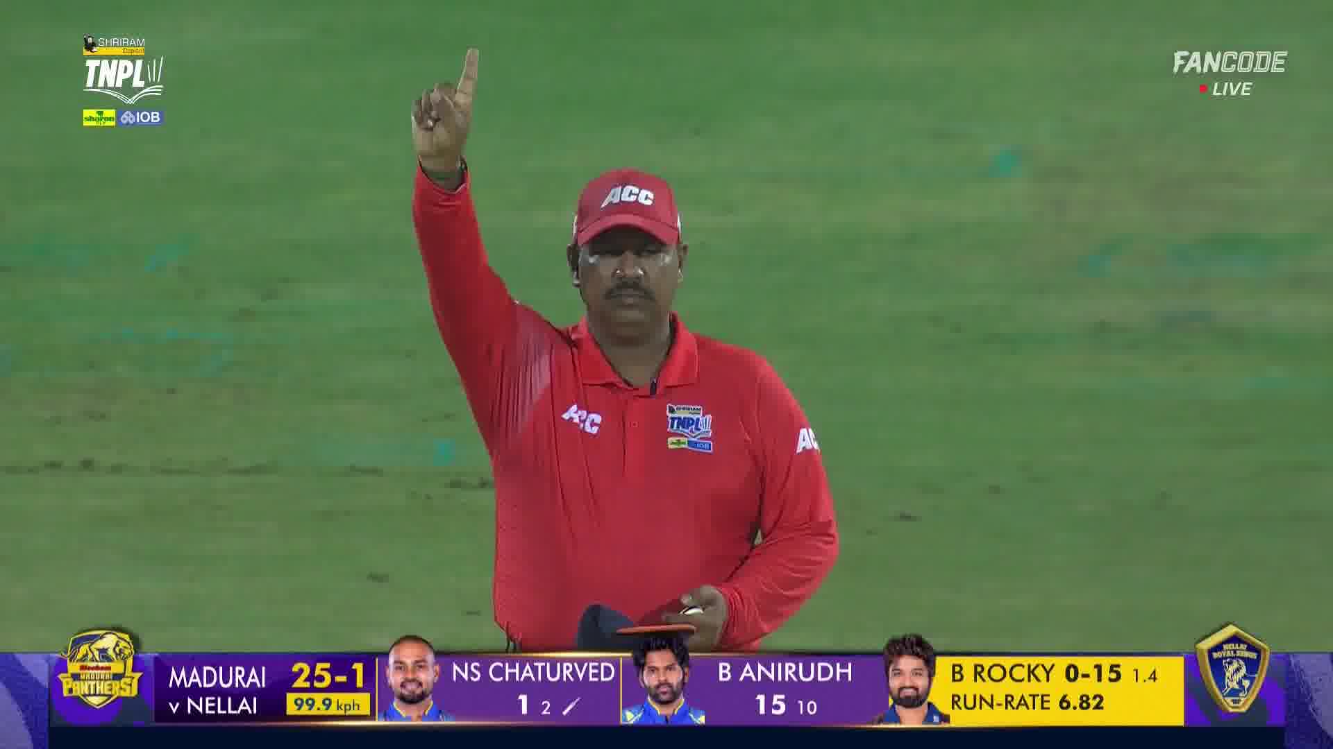 Wicket! Chaturved Misses His Reverse Sweep To Get Out Leg Before