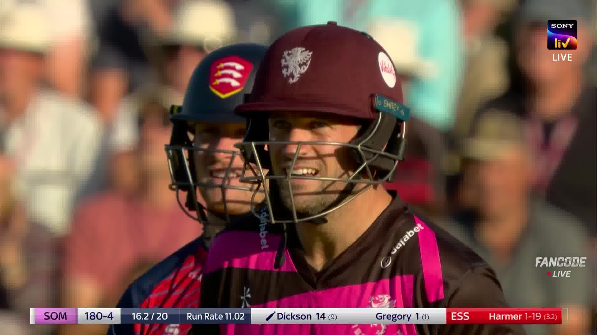 Six! Sean Dickson Dances Down And Lofts It Over Mid Off For A Maximum