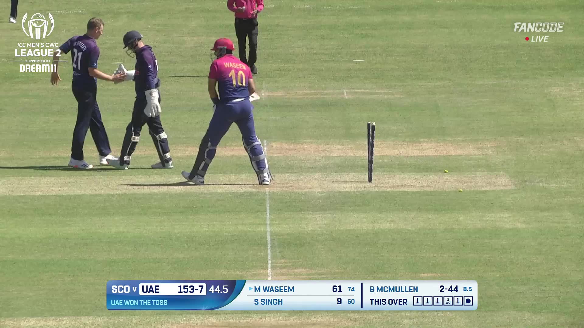 Wicket! Muhammad's Powerful Knock Comes To An End, Brandon Strikes