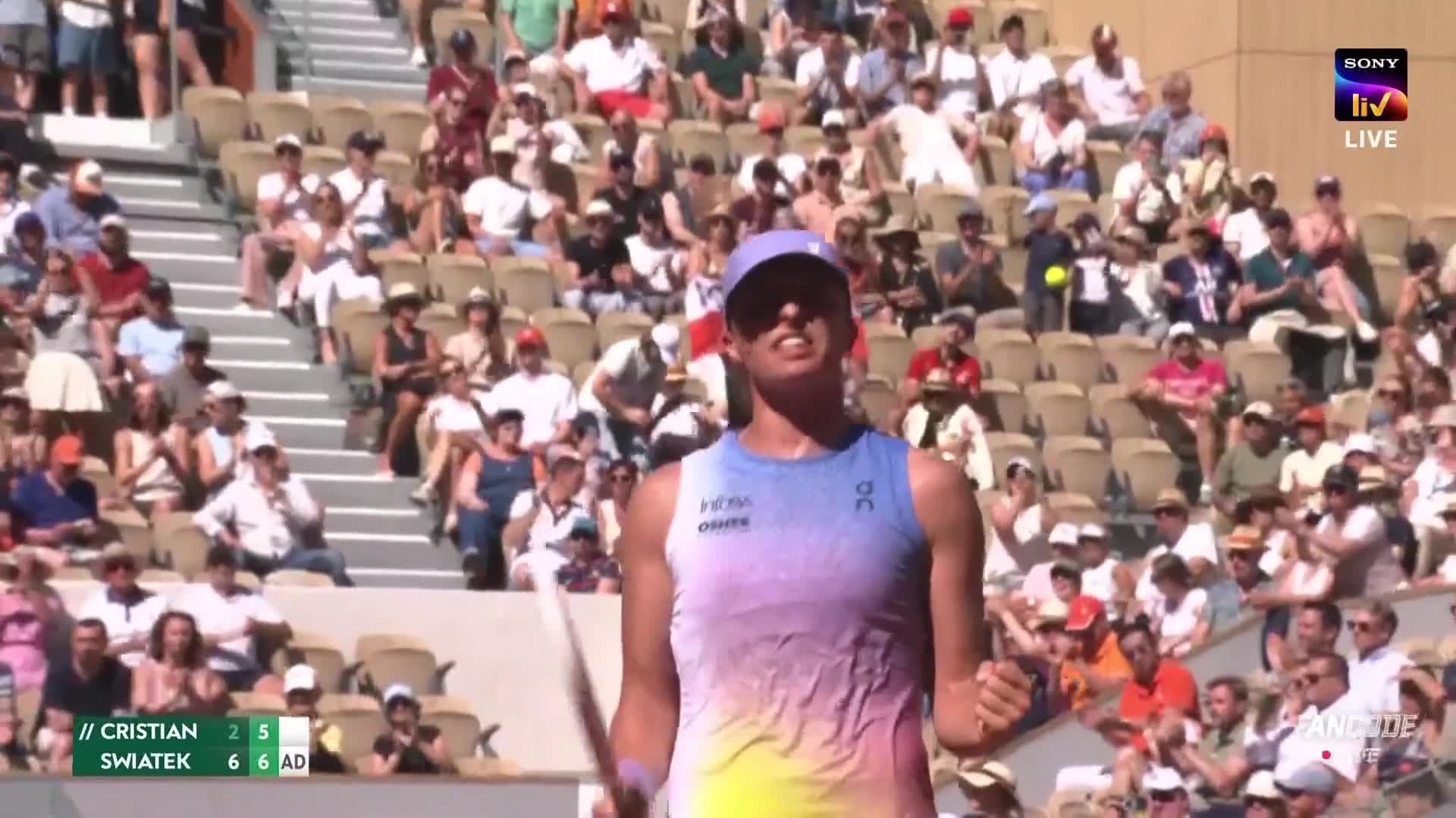 Match Point! Swiatek Wraps Up Cristian In Straight Sets