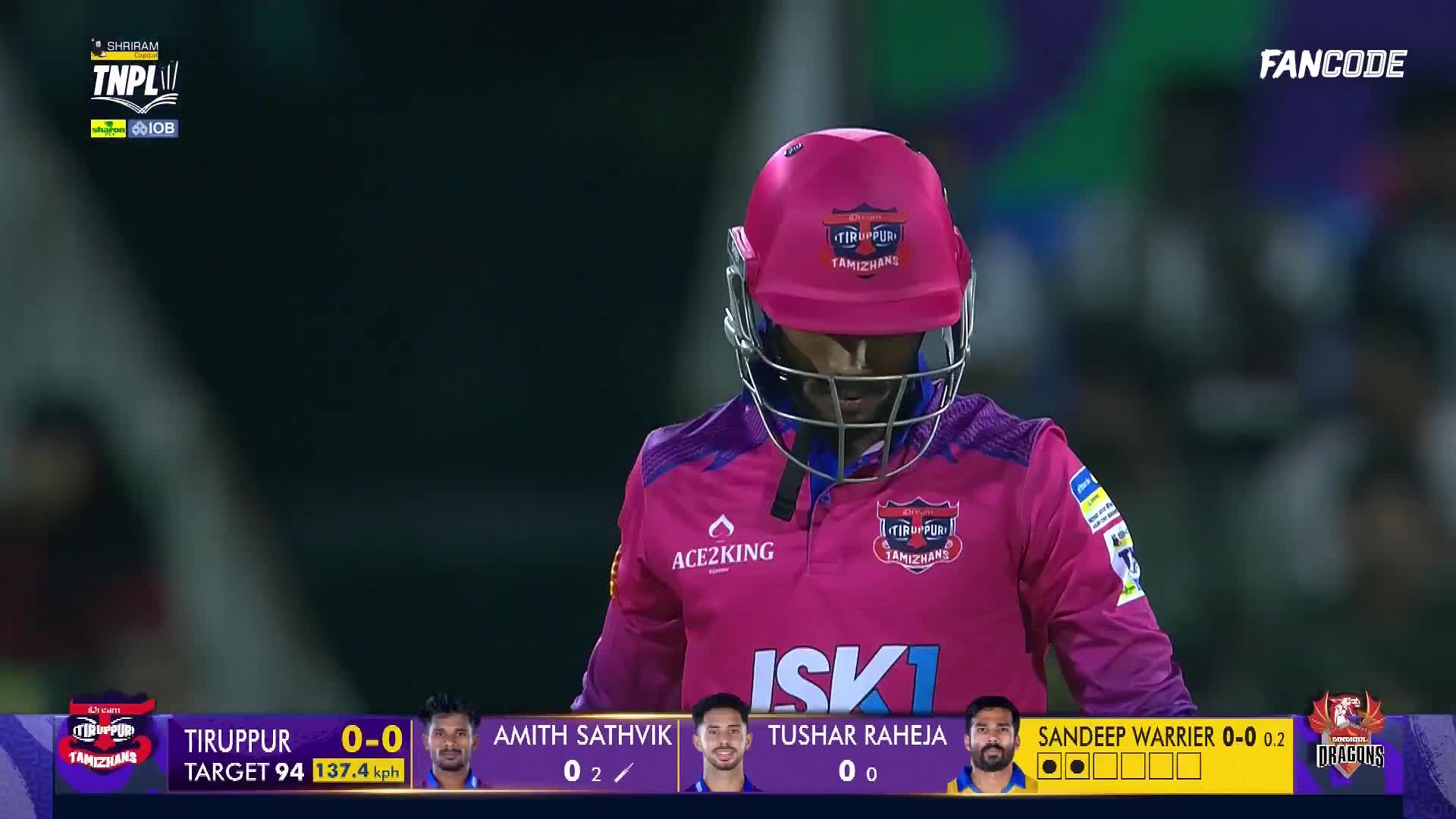 Four! Amith Sathvik Opens His Account With A Boundary