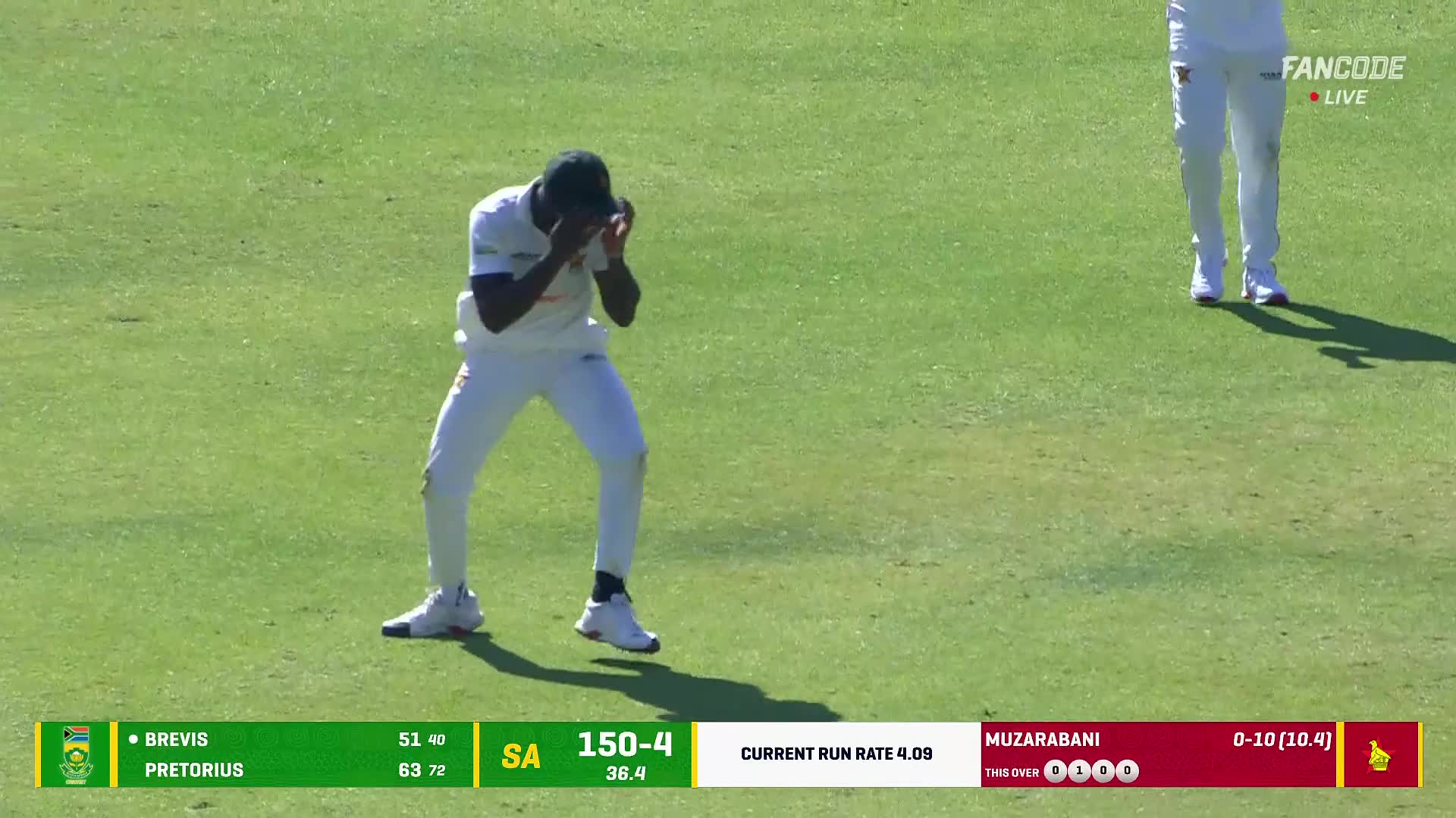 Wicket! Chivanga Takes A Blinder To Send Back Brevis