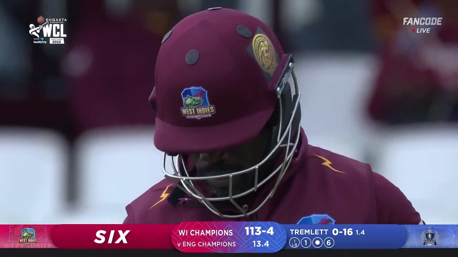 Six! Chadwick Walton Pumps It Over Long Off For A Maximum